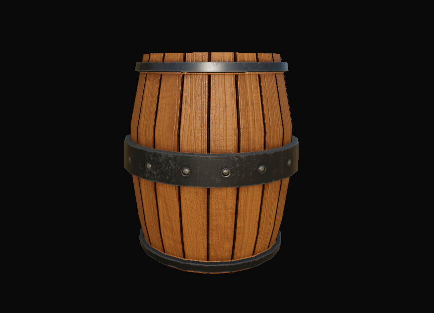 ArtStation - Barrel - Game ready asset