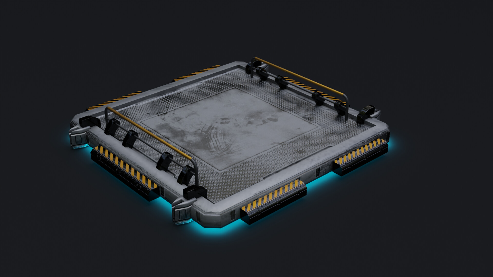 ArtStation - Sci-fi Elevator Platform 3D Model