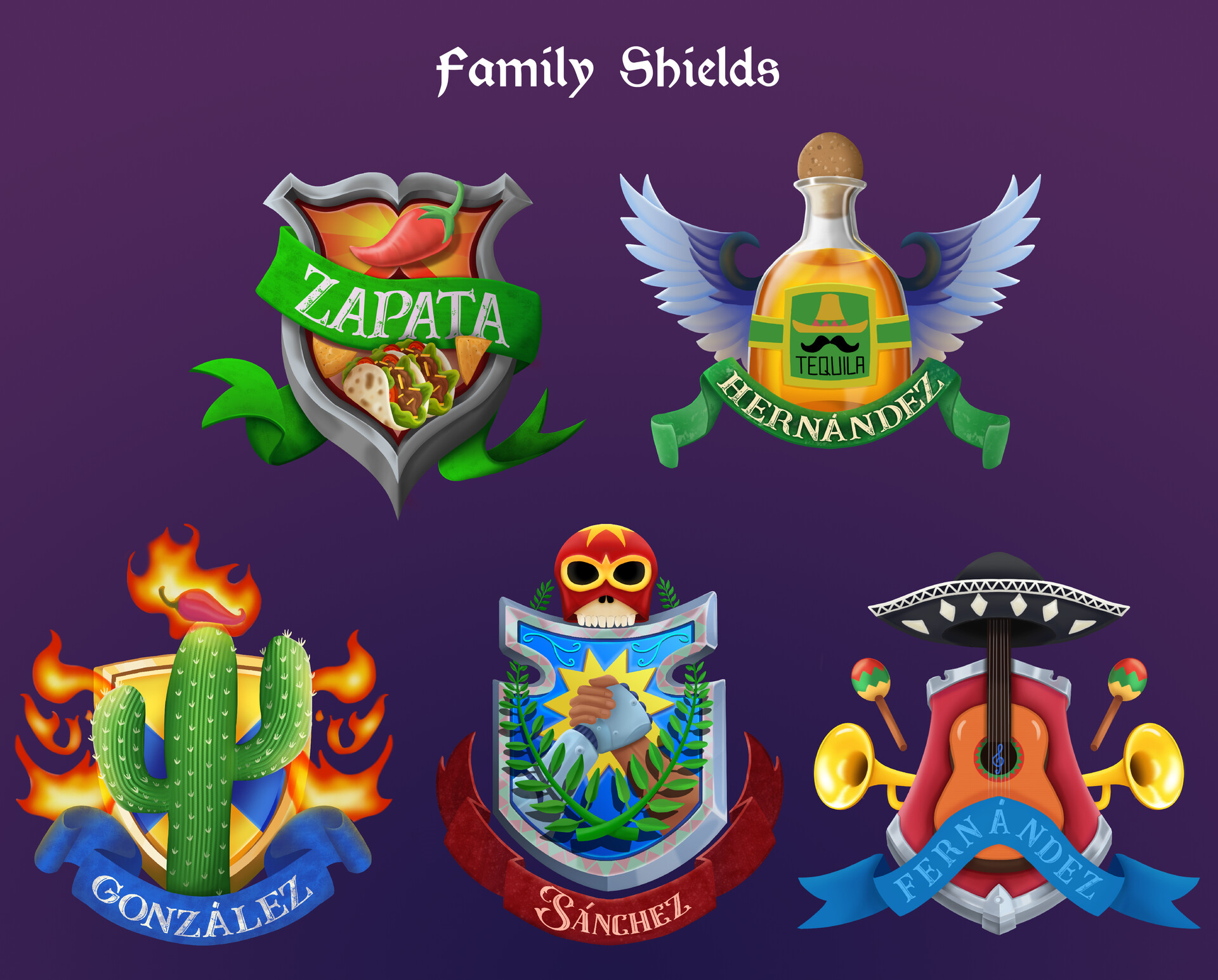 ArtStation - Family Shields