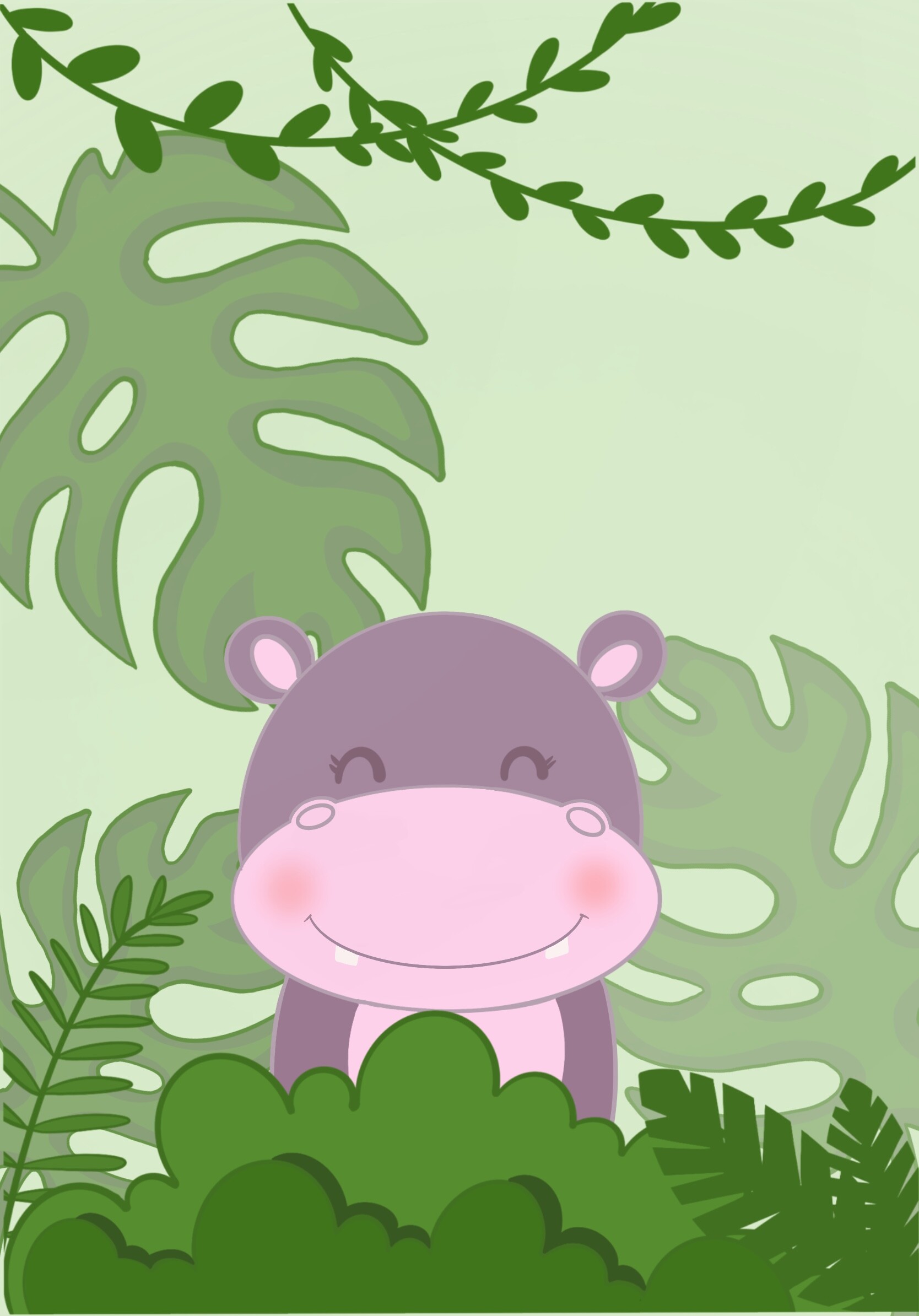 ArtStation - 2D happy hippo