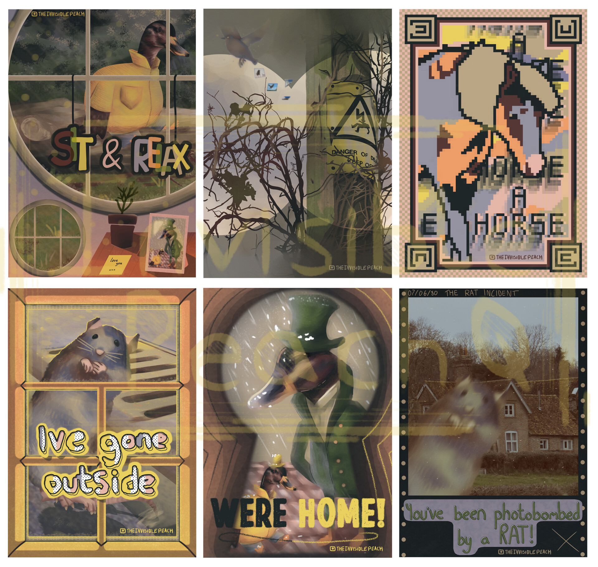 ArtStation - Animal Postcards