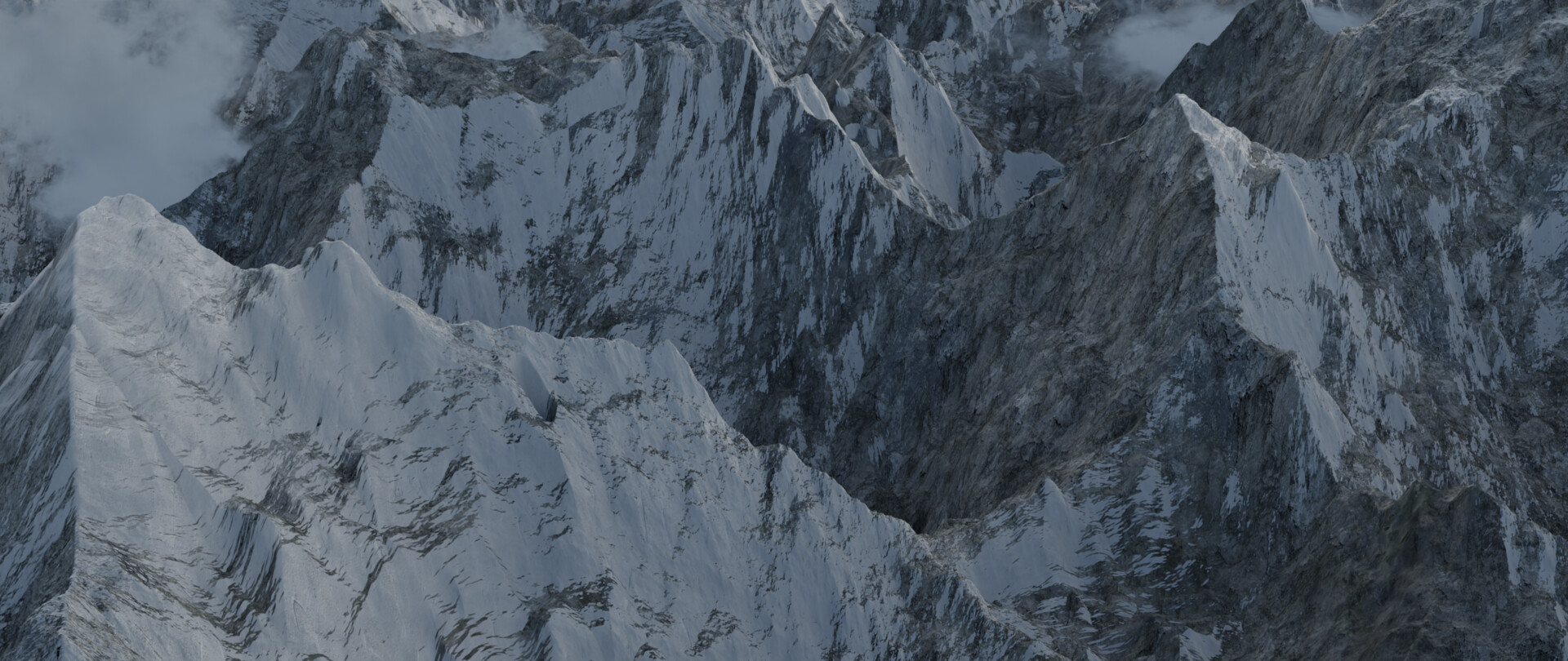 ArtStation - Snowy Mountains