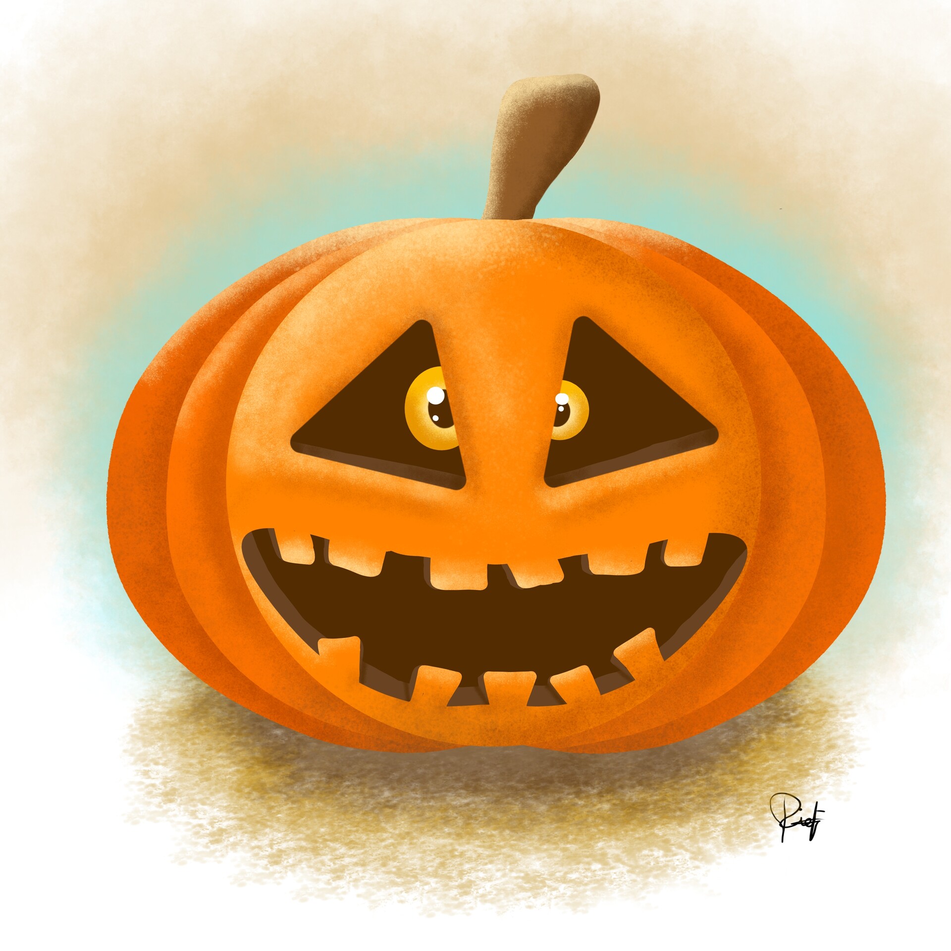 ArtStation - Halloween pumpkin