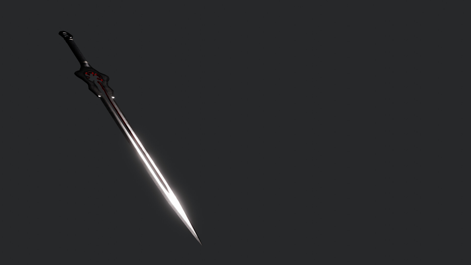 ArtStation - Double Edged Fantasy Sword - Black