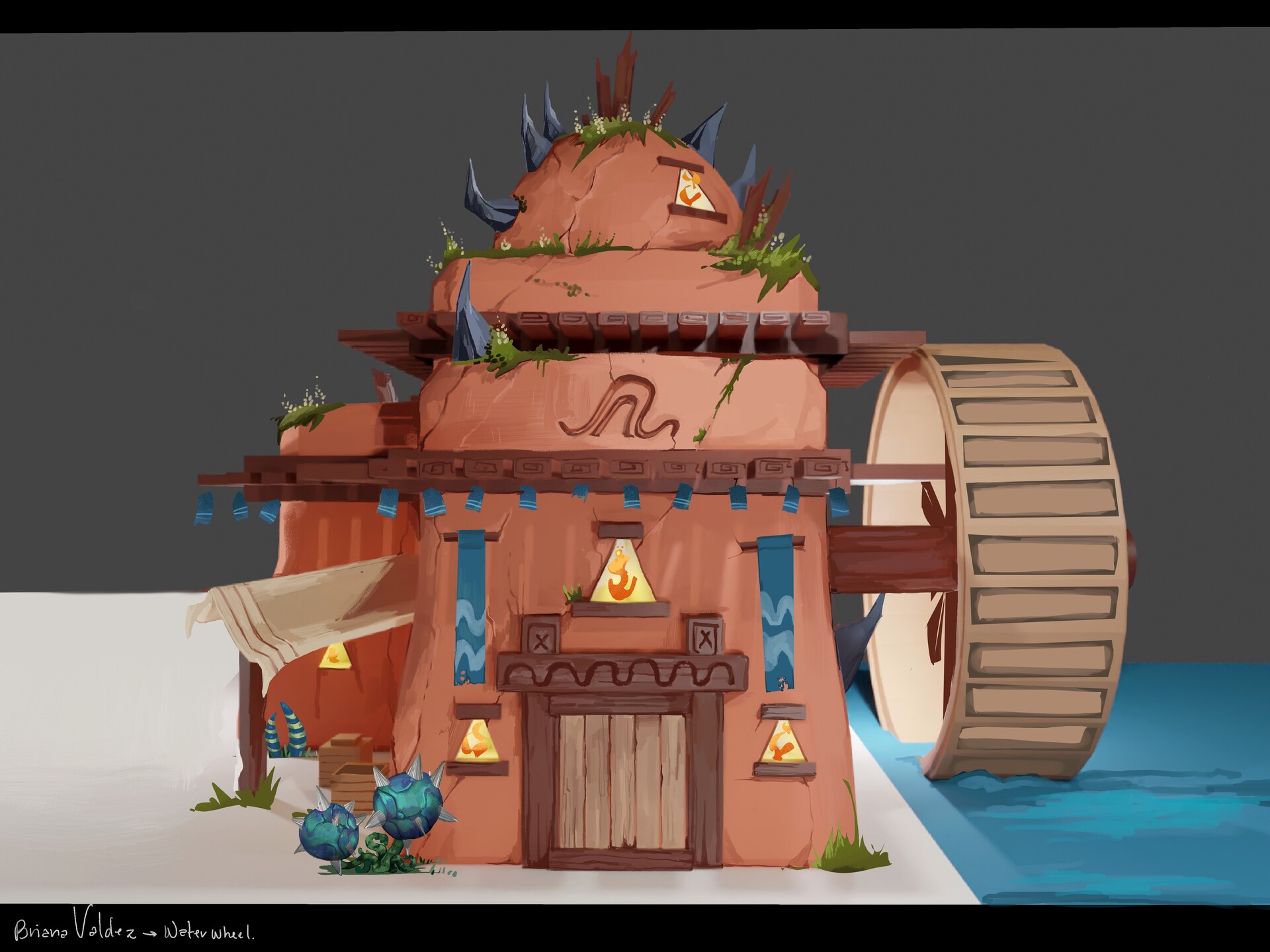 Briana Valdez - Water Wheel Tower