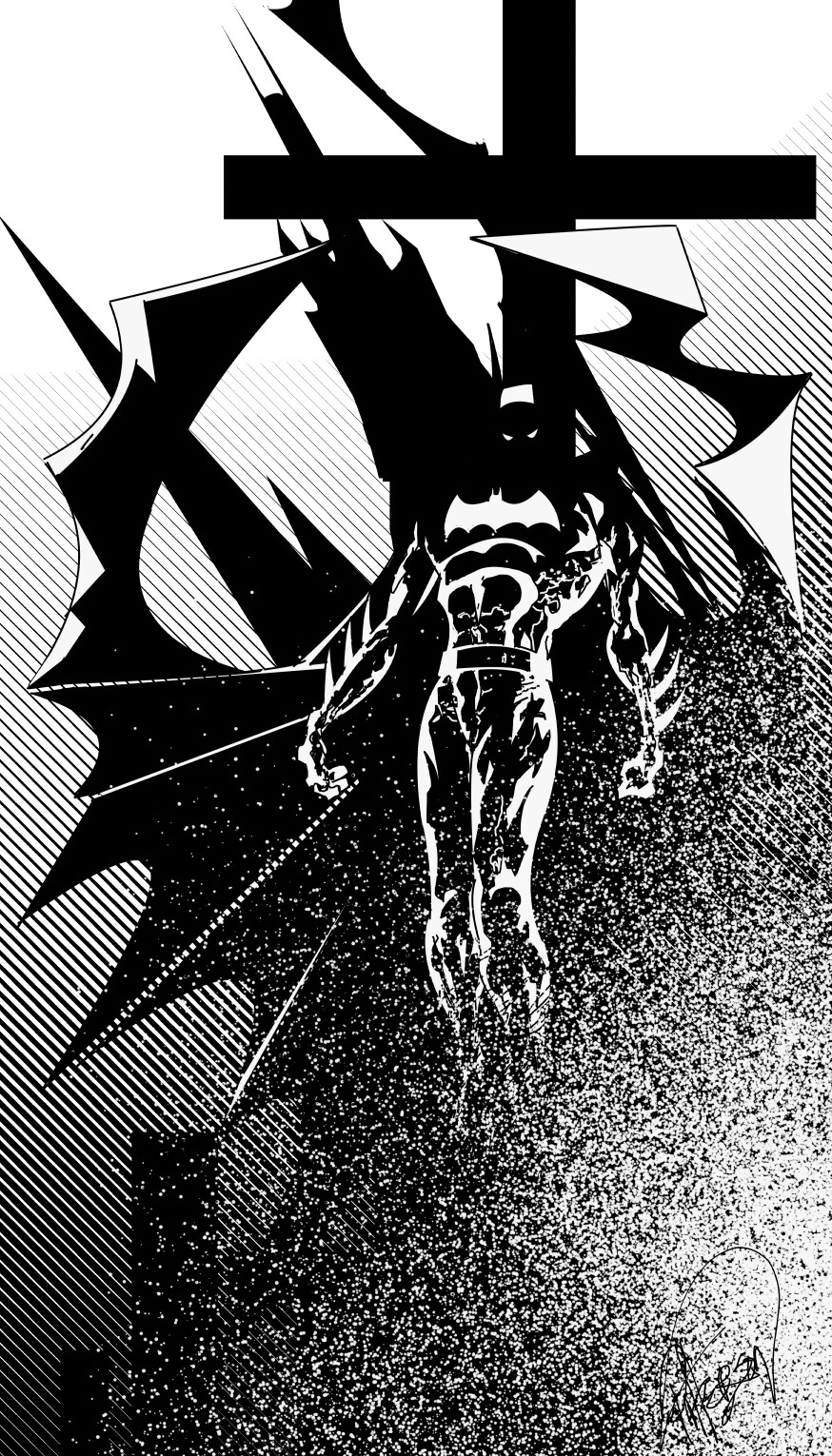 ArtStation - Batman created in clip studio