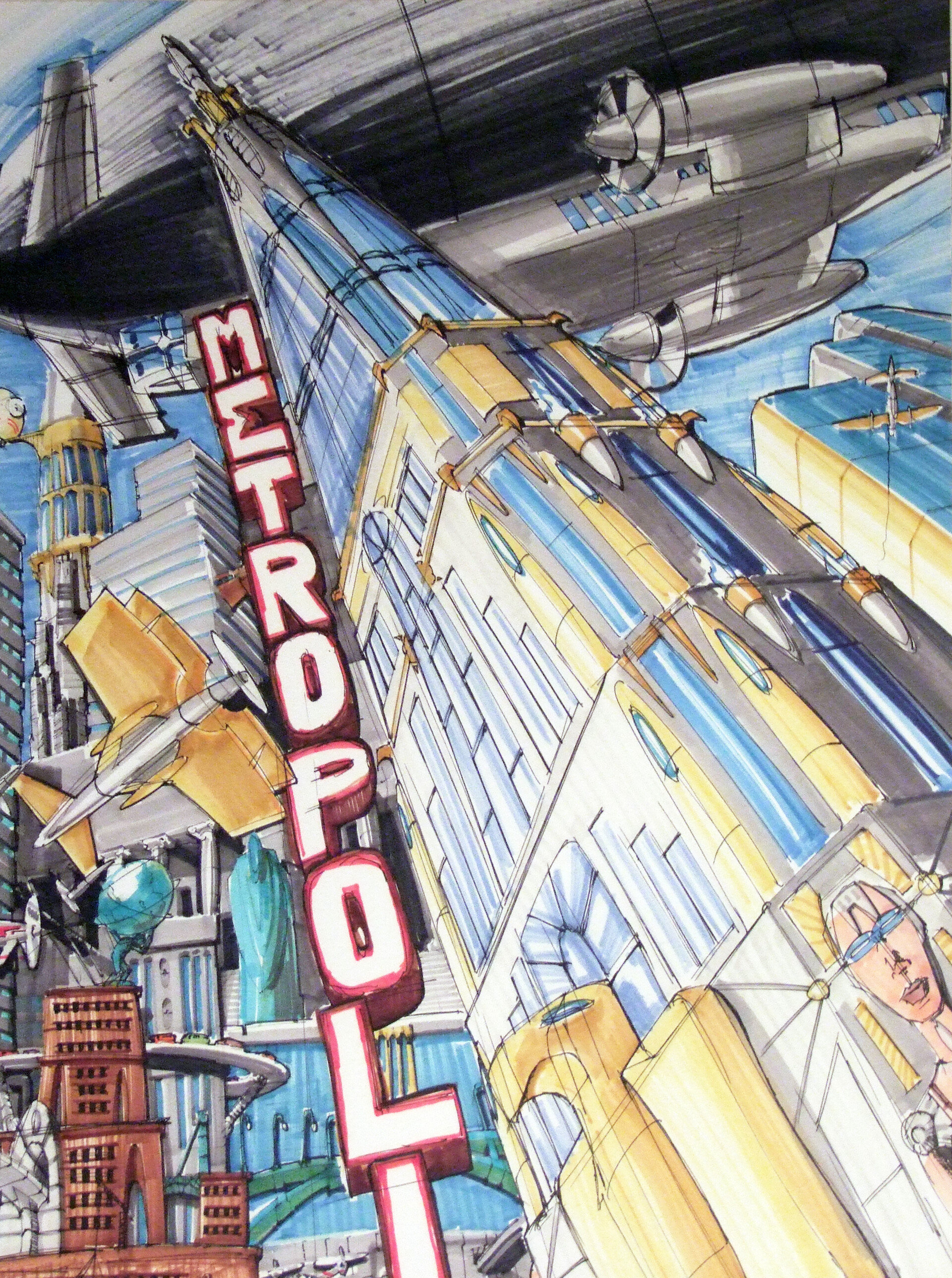 ArtStation - Metropolis - One Artwork Every Decade