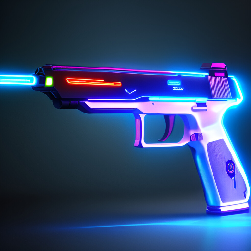 ArtStation - Futuristic pistol (Neopostcyberpunk)
