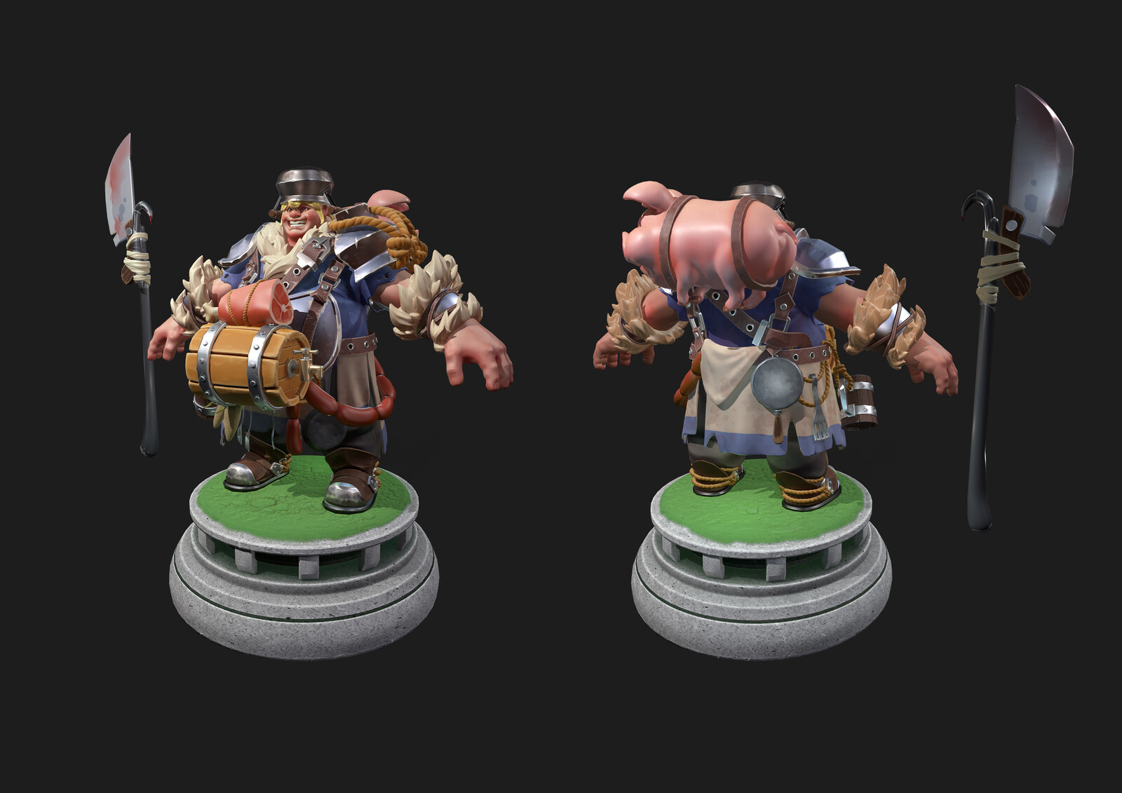 sun nian - Chef Knight-Andrew (3D fanart )