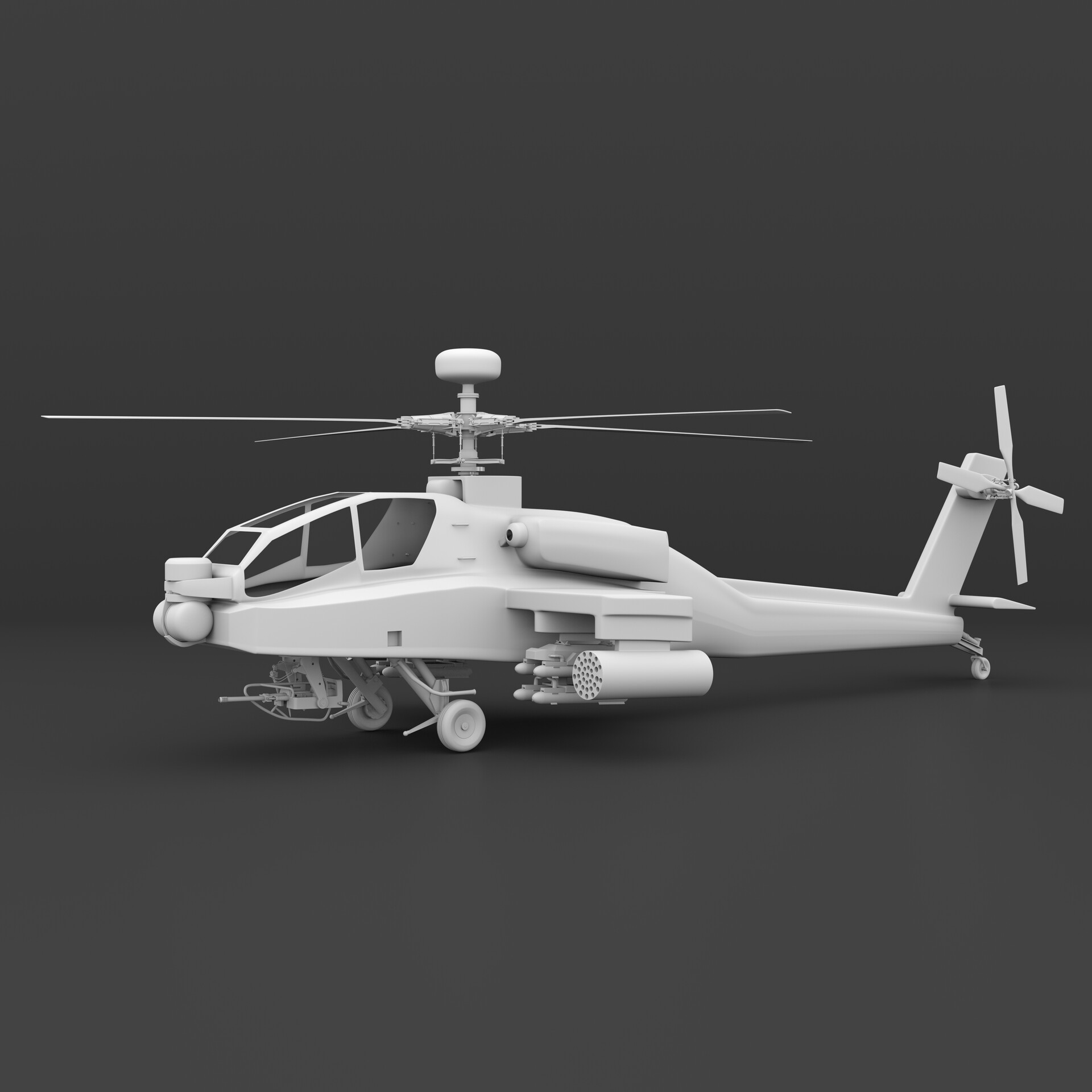 ArtStation - Apache gunship helicopter
