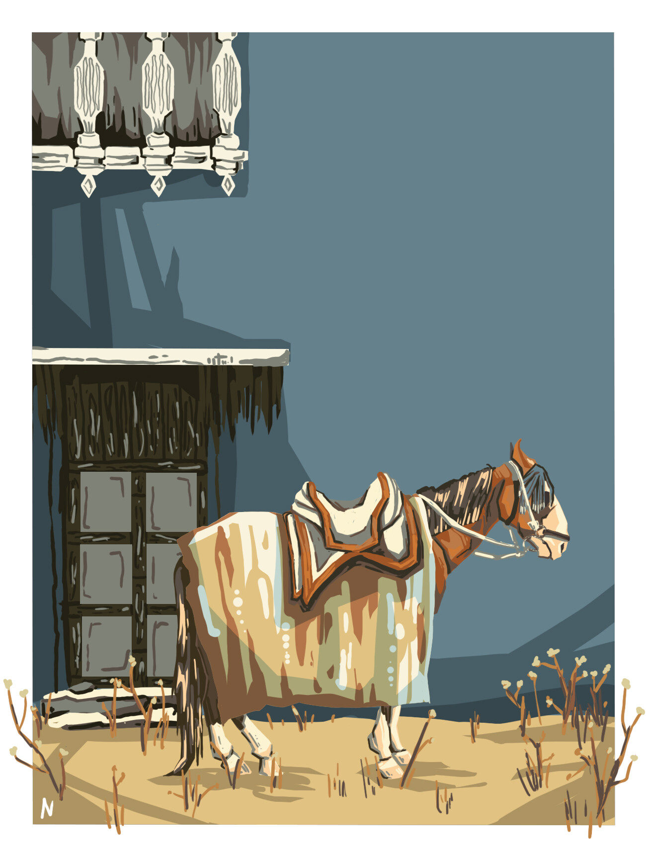 ArtStation - old horse