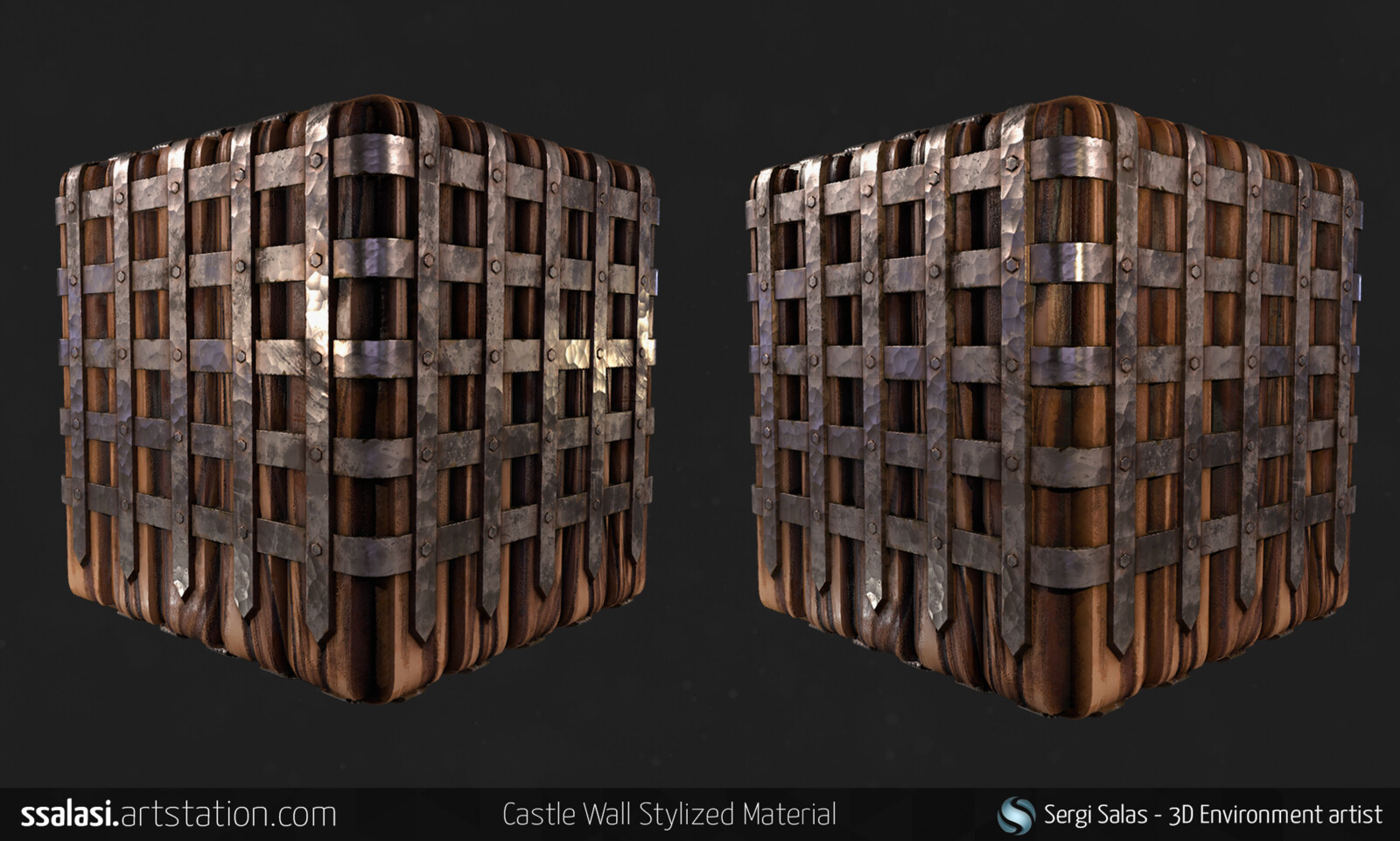 Sergi Salas - Medieval Wood Material - Substance Designer
