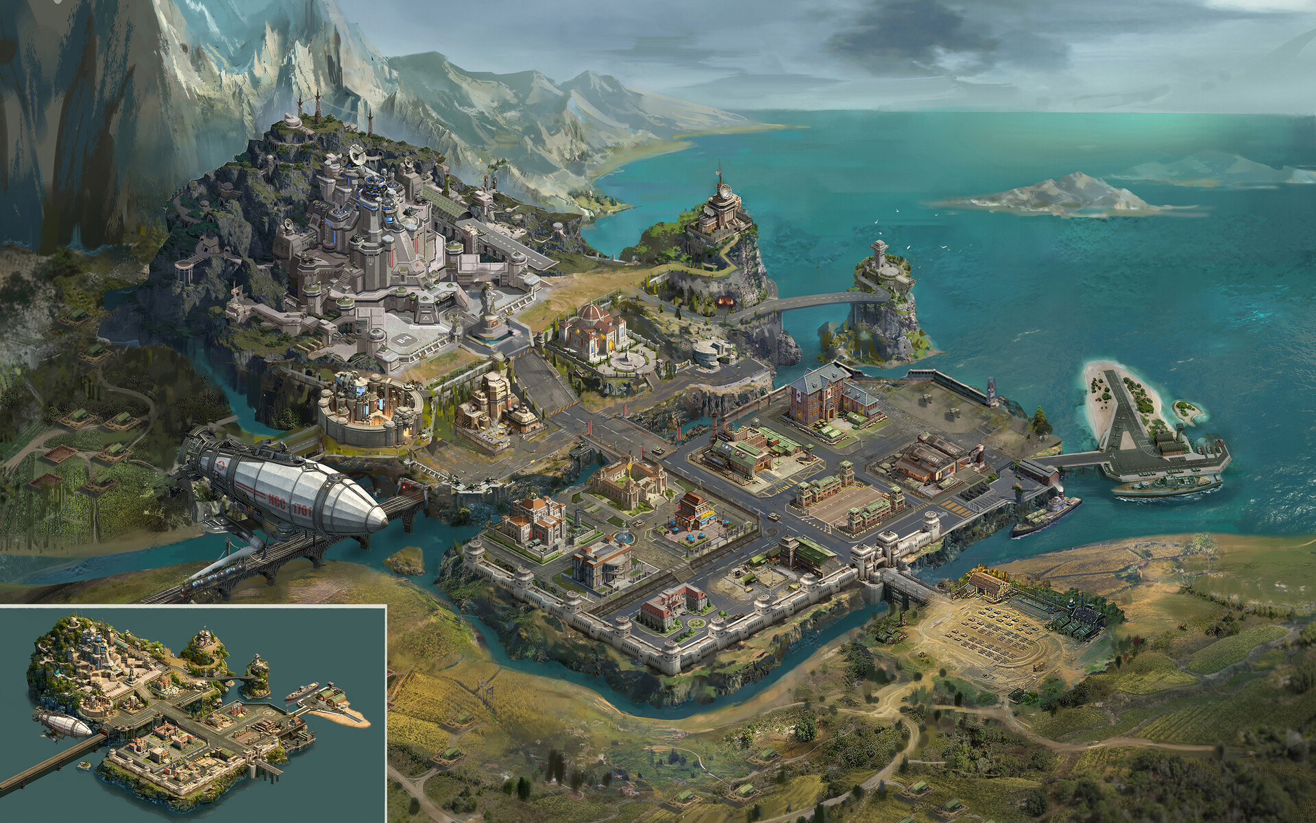 ArtStation - plan-z主城规划布局 -- slg 二战军事