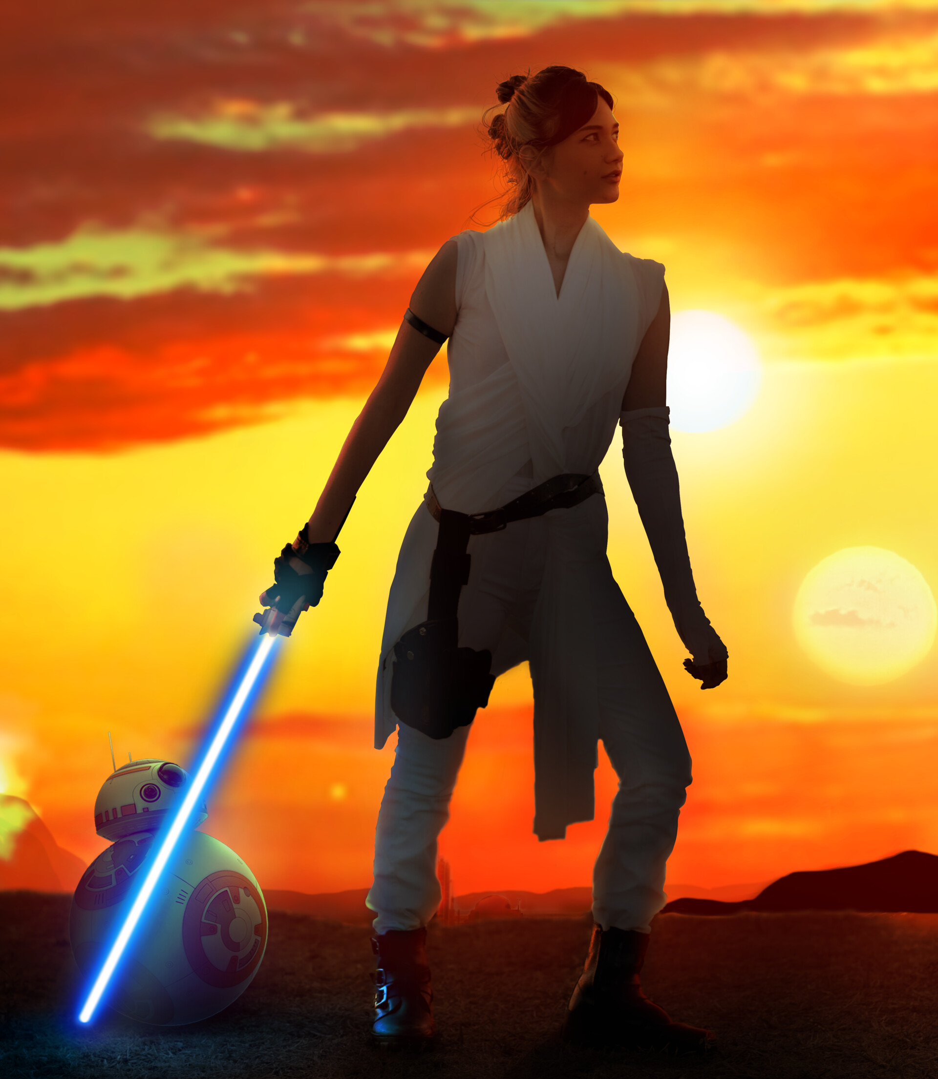 ArtStation - STAR WARS | Rey Skywalker por @luh.bordini