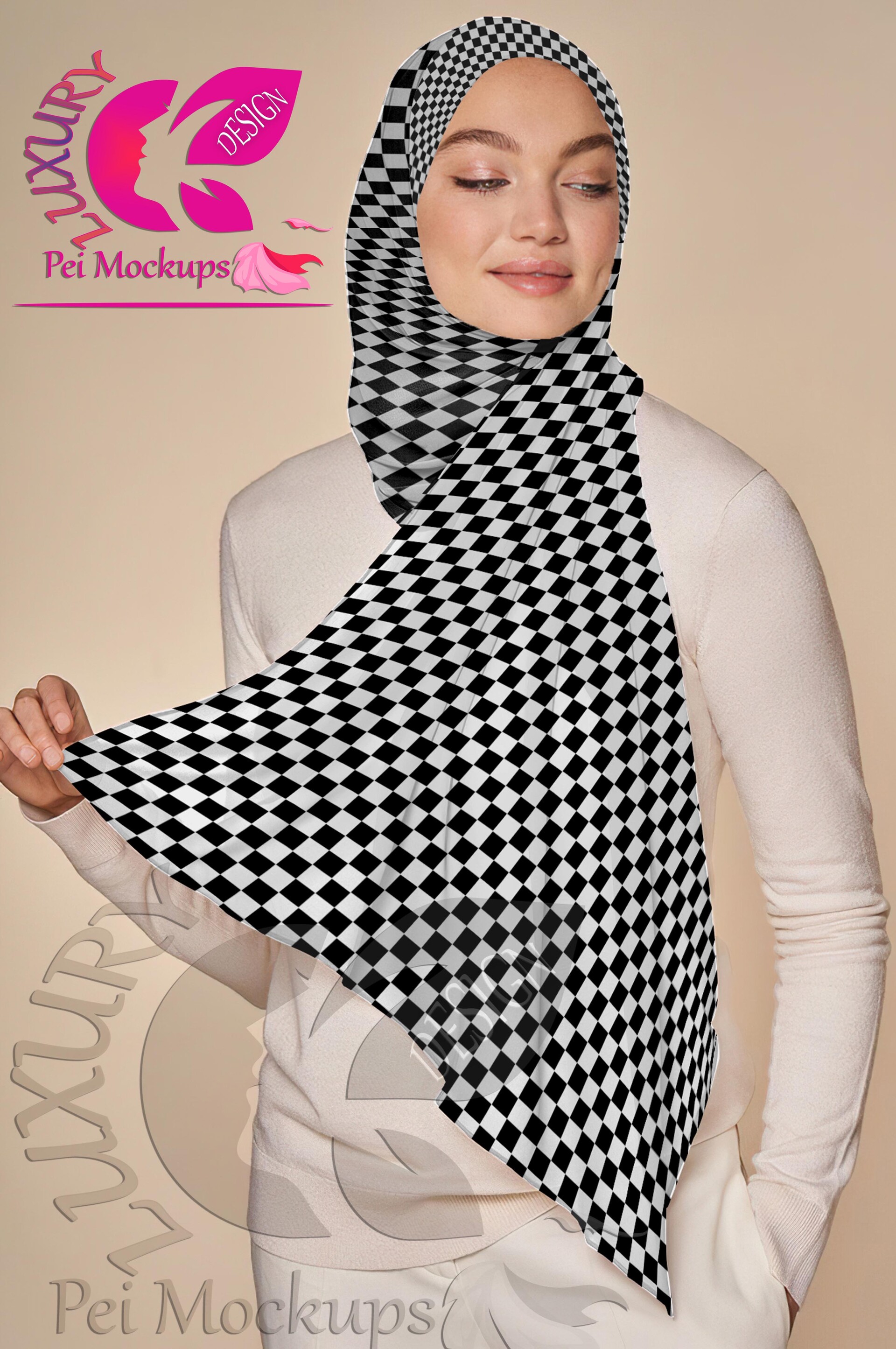 ArtStation - mockup hijab pack 8