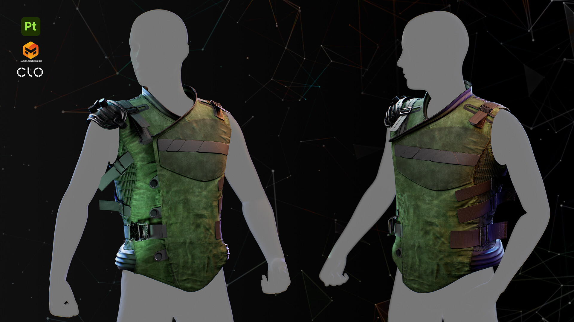 hossein-hamidi - Sci Fi Cloth full Creation Process Tutorial_Modeling ...