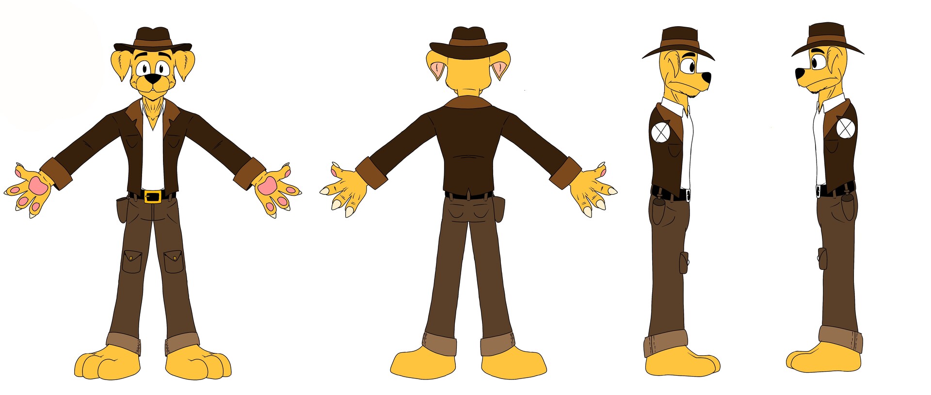 ArtStation - Dex Dogtective model sheet V1