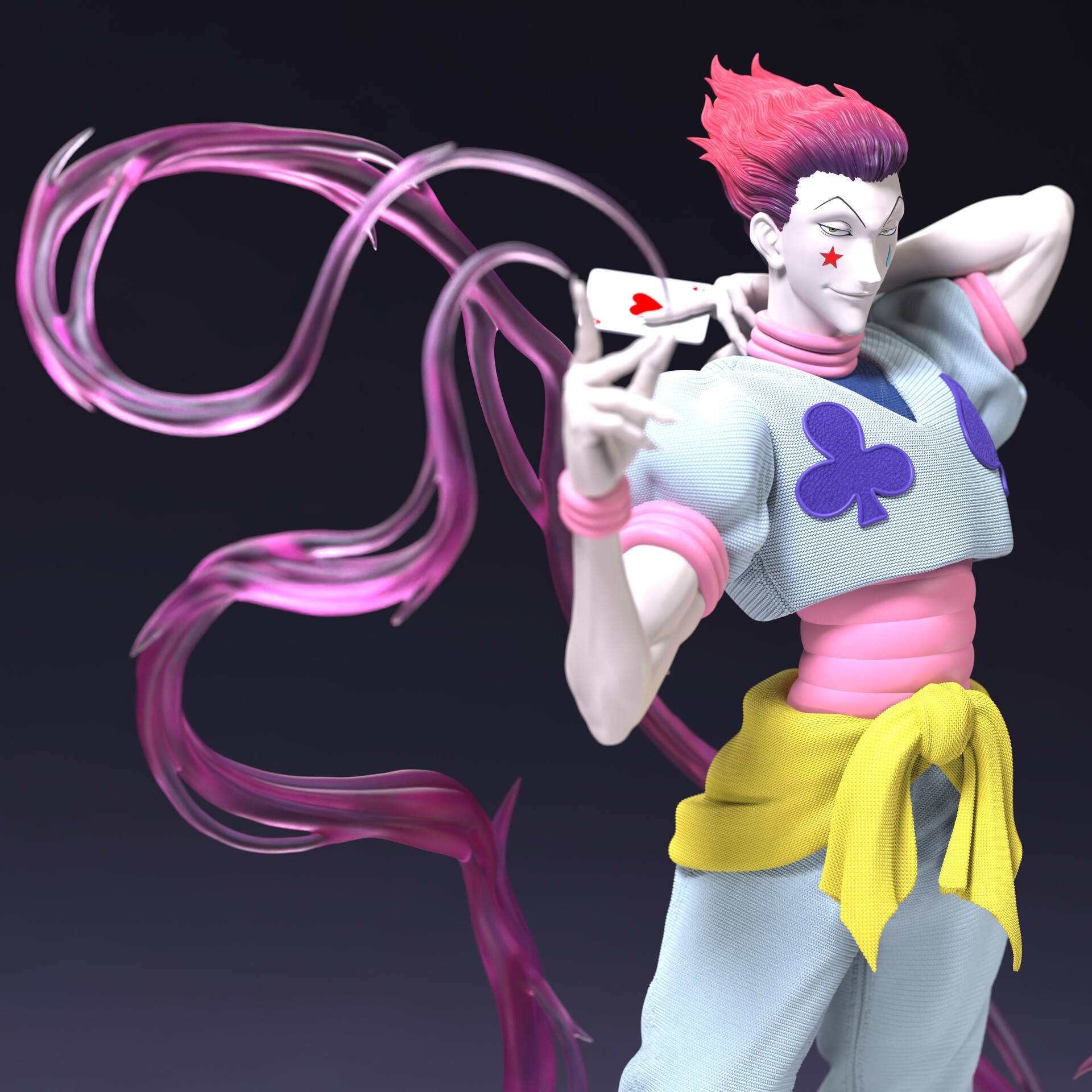 ArtStation - Hisoka from HunterxHunter - 3D PRINTABLE FIGURE