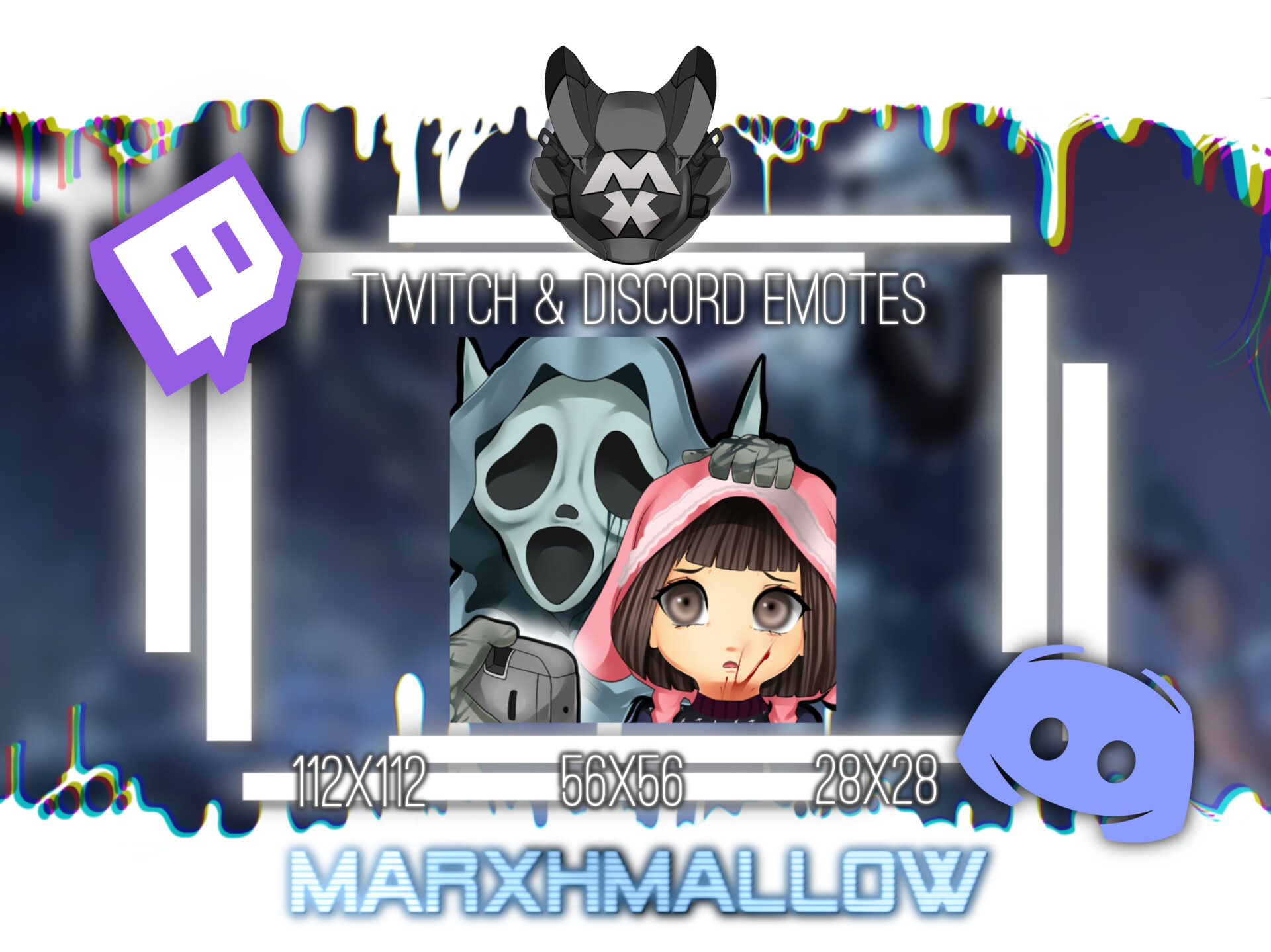 ArtStation - (Commission) Dead By Daylight Twitch emote Ghostface and ...