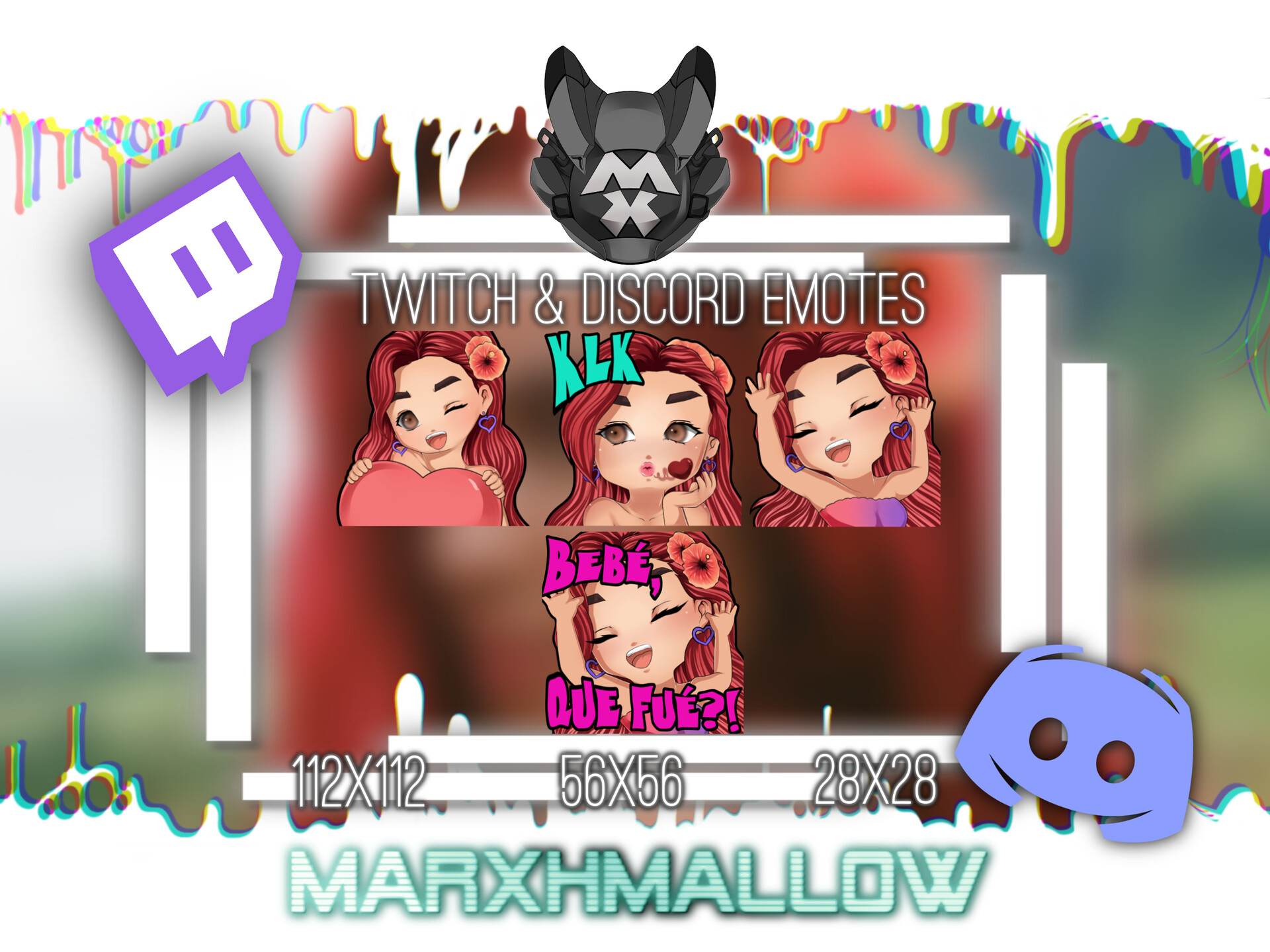 ArtStation - (Commission) Karol G emotes for Twitch and Discord