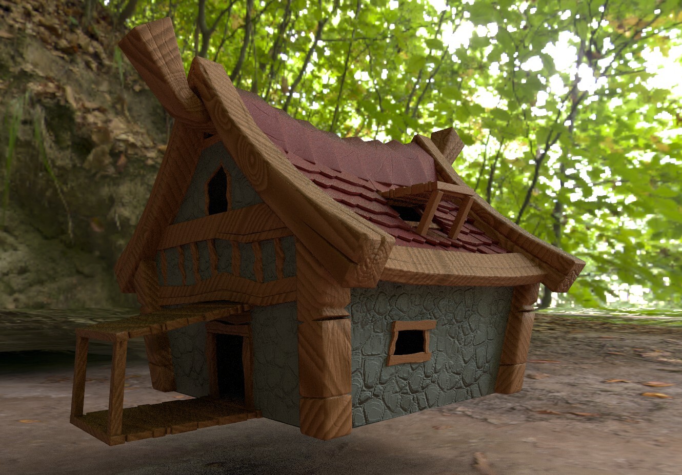 ArtStation - Hut work