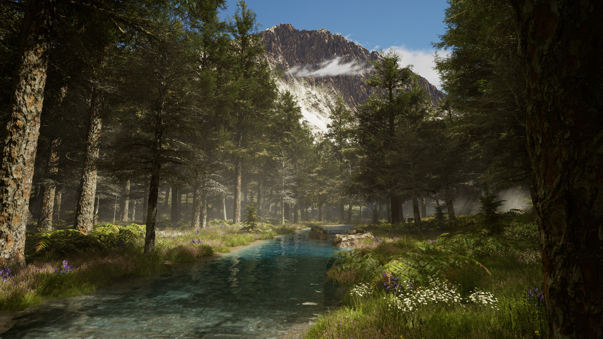 ArtStation - A Stroll Through a Mountain Forest