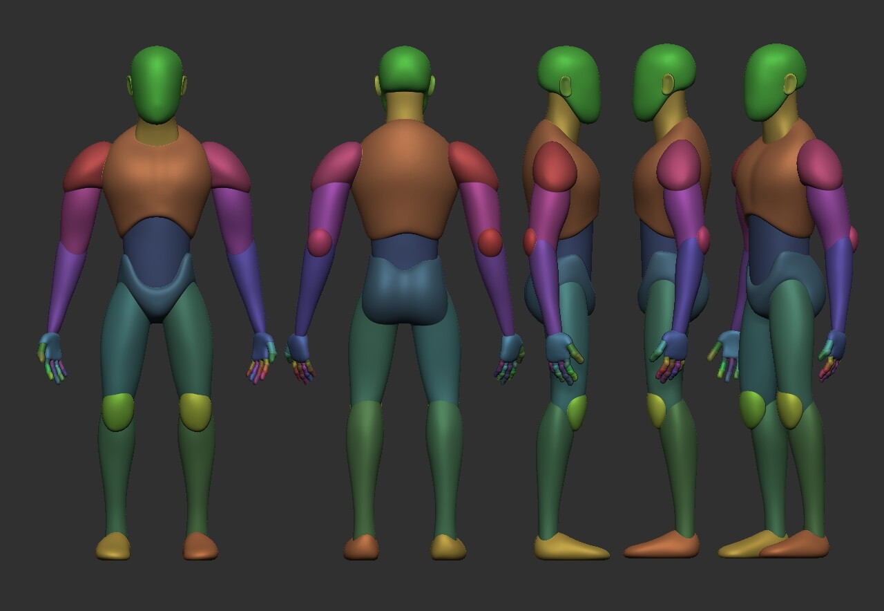 ArtStation - Stylized Male Blockout