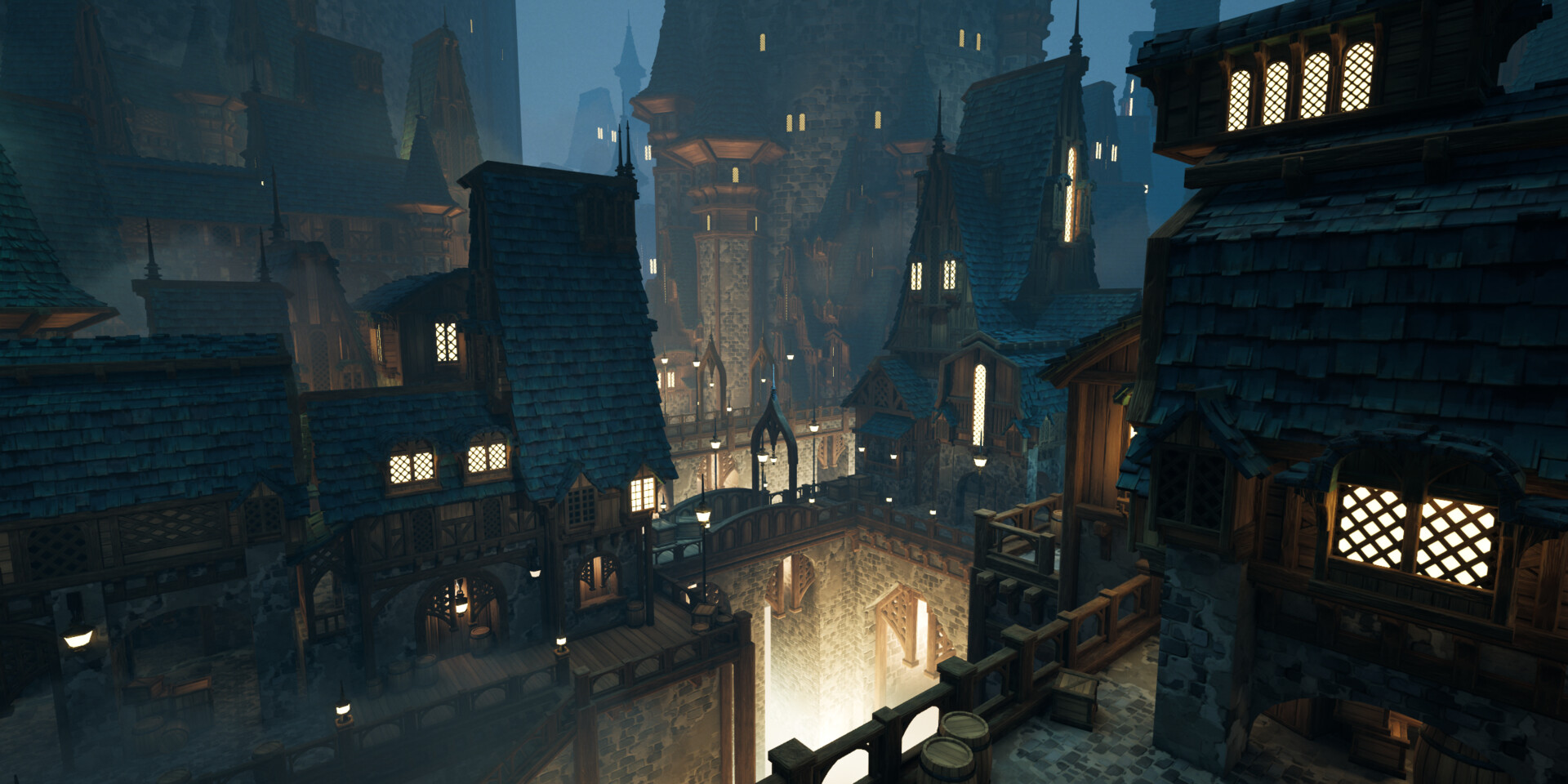 ArtStation - Stylized Town