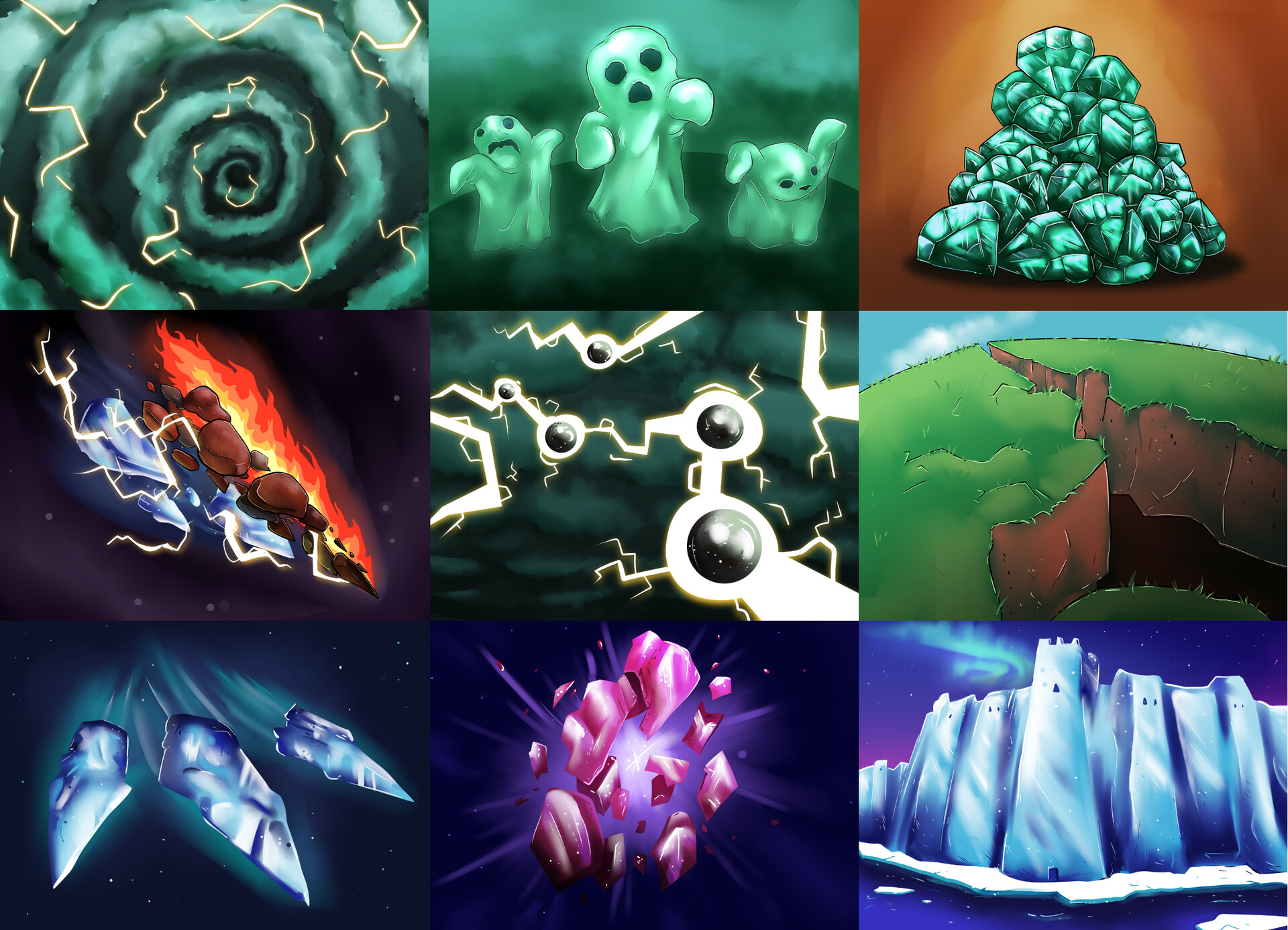 ArtStation - Powers Icons for VideoGames