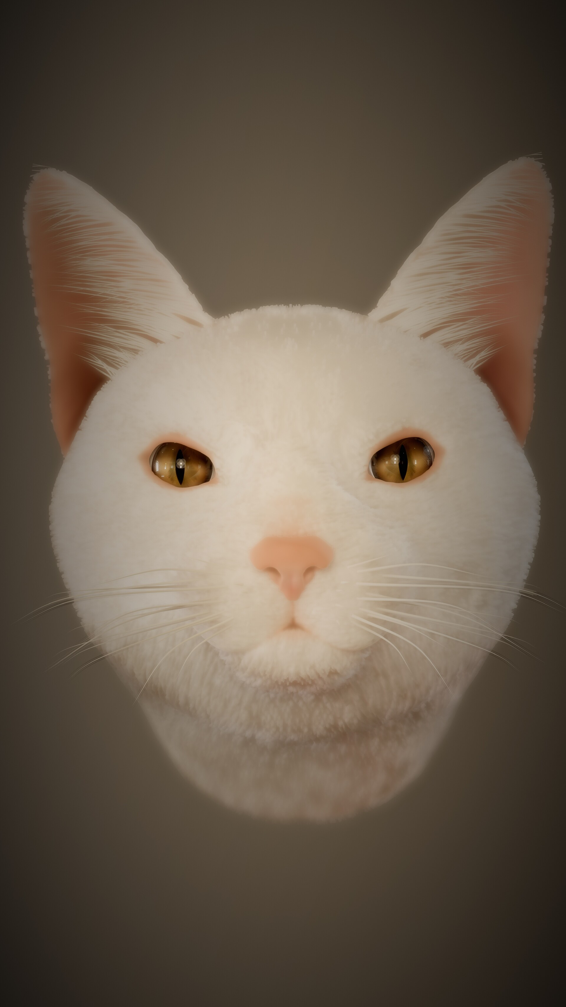 ArtStation - My white cat