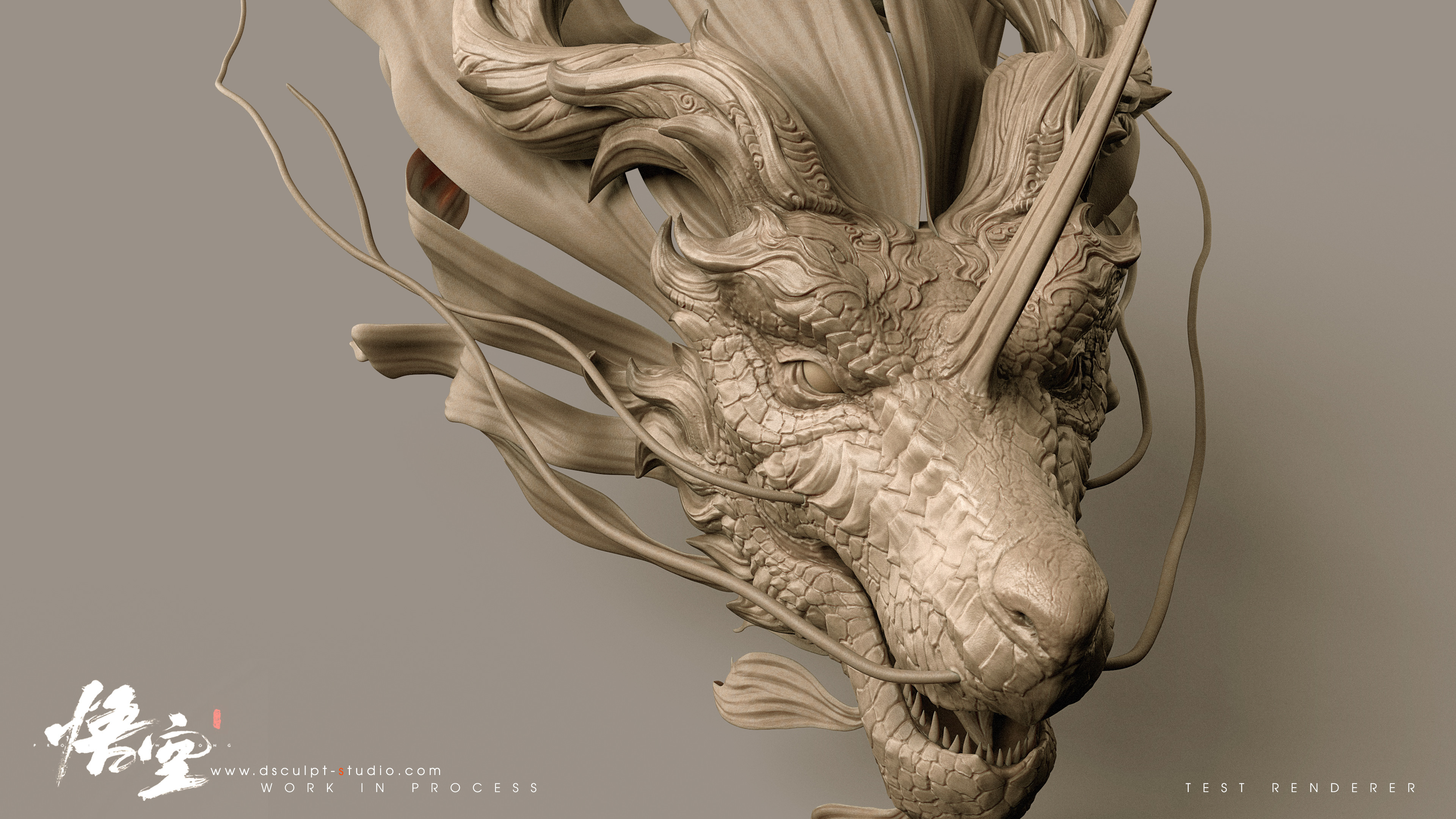 Diep Duong Van - Black Myth Wukong fanart - Dragon WIP