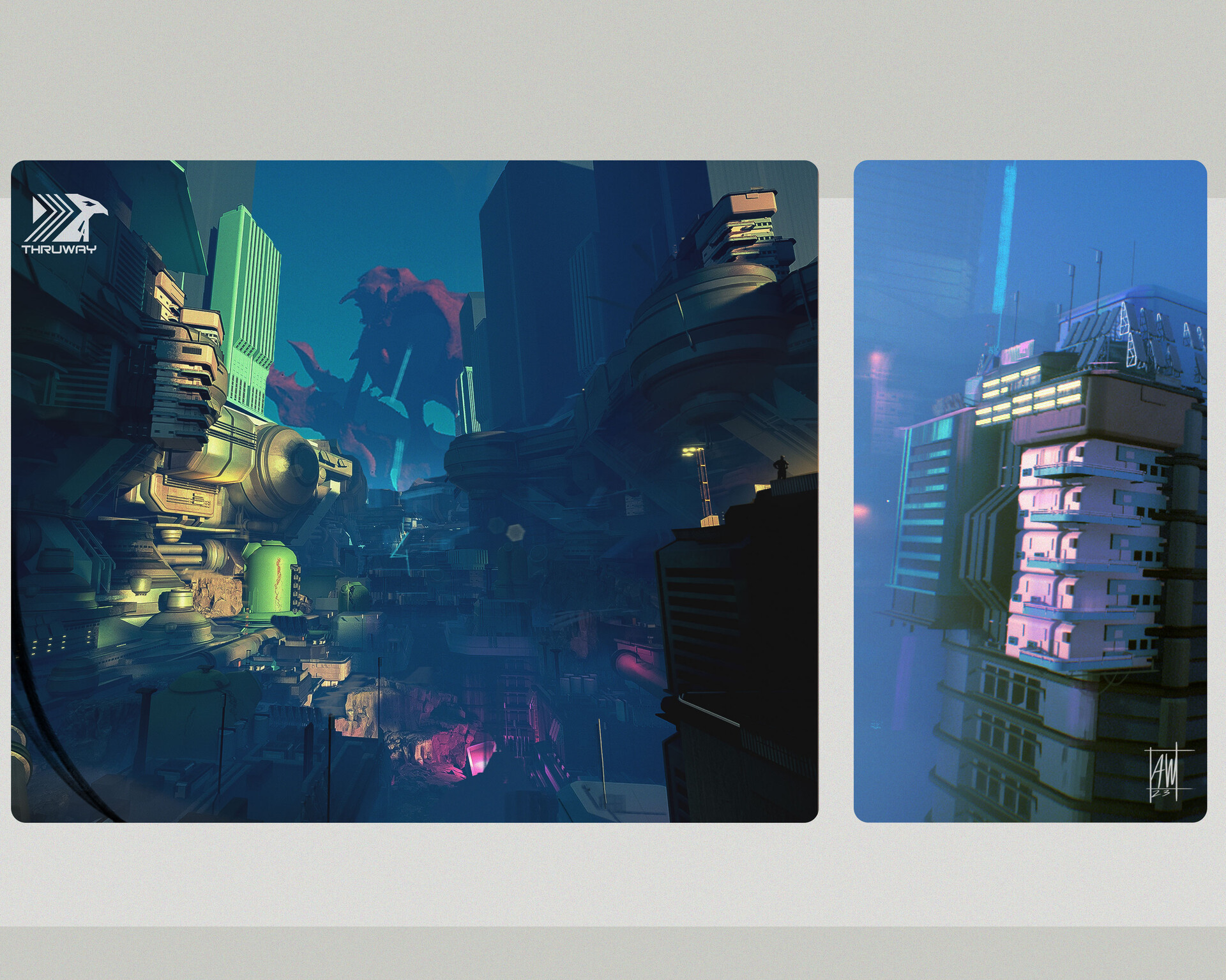 ArtStation - THRUWAY- LAYERED CITY