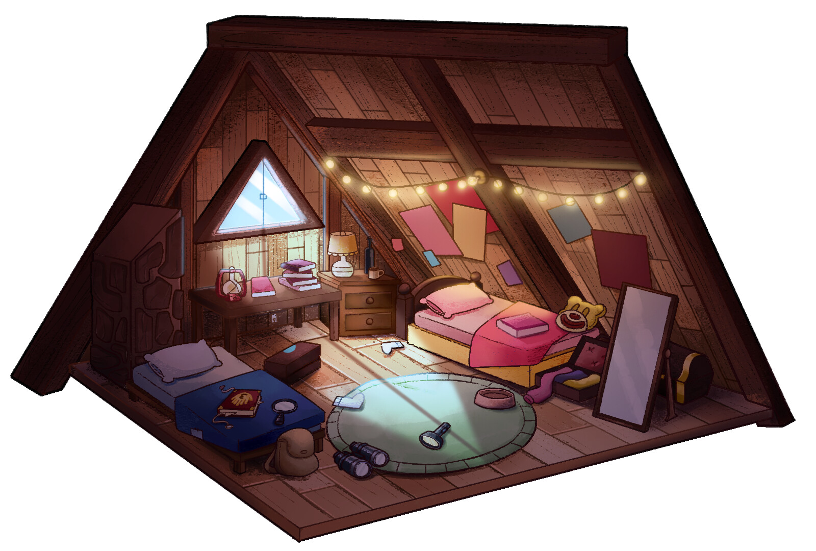 ArtStation - Gravity Falls Room Study