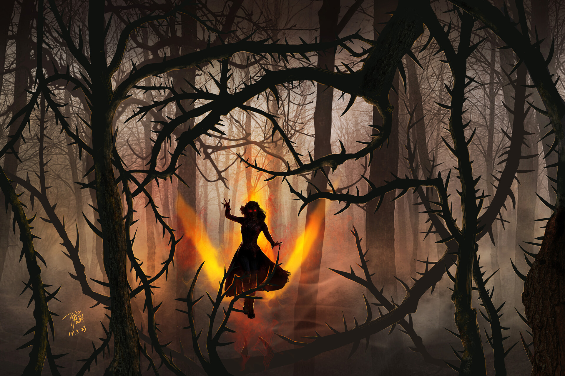 ArtStation - Wanda in Black Forest