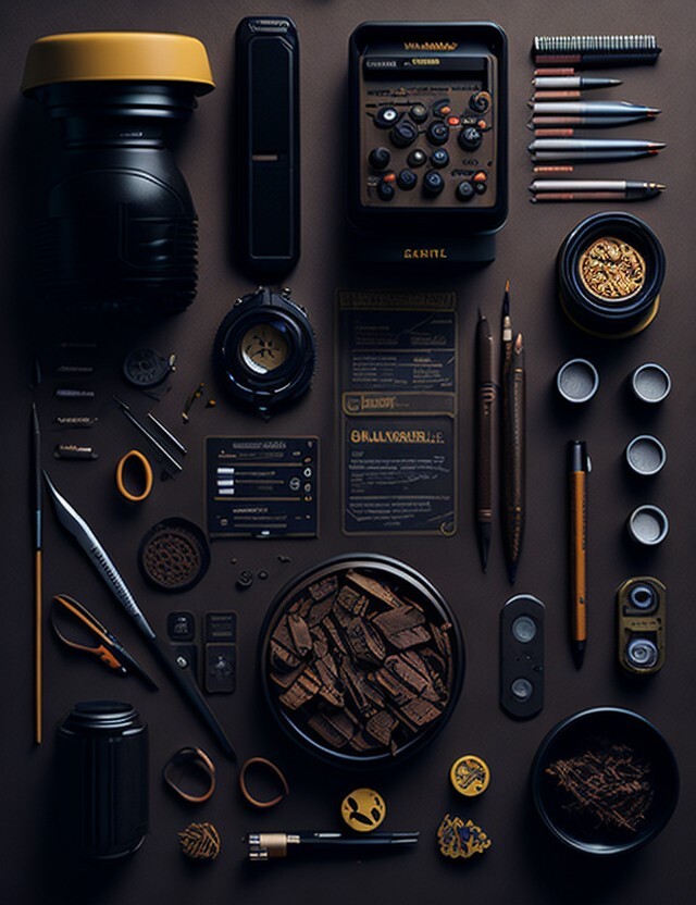 InterlinkedAI - Knolling Layouts of Popular Films and Fiction