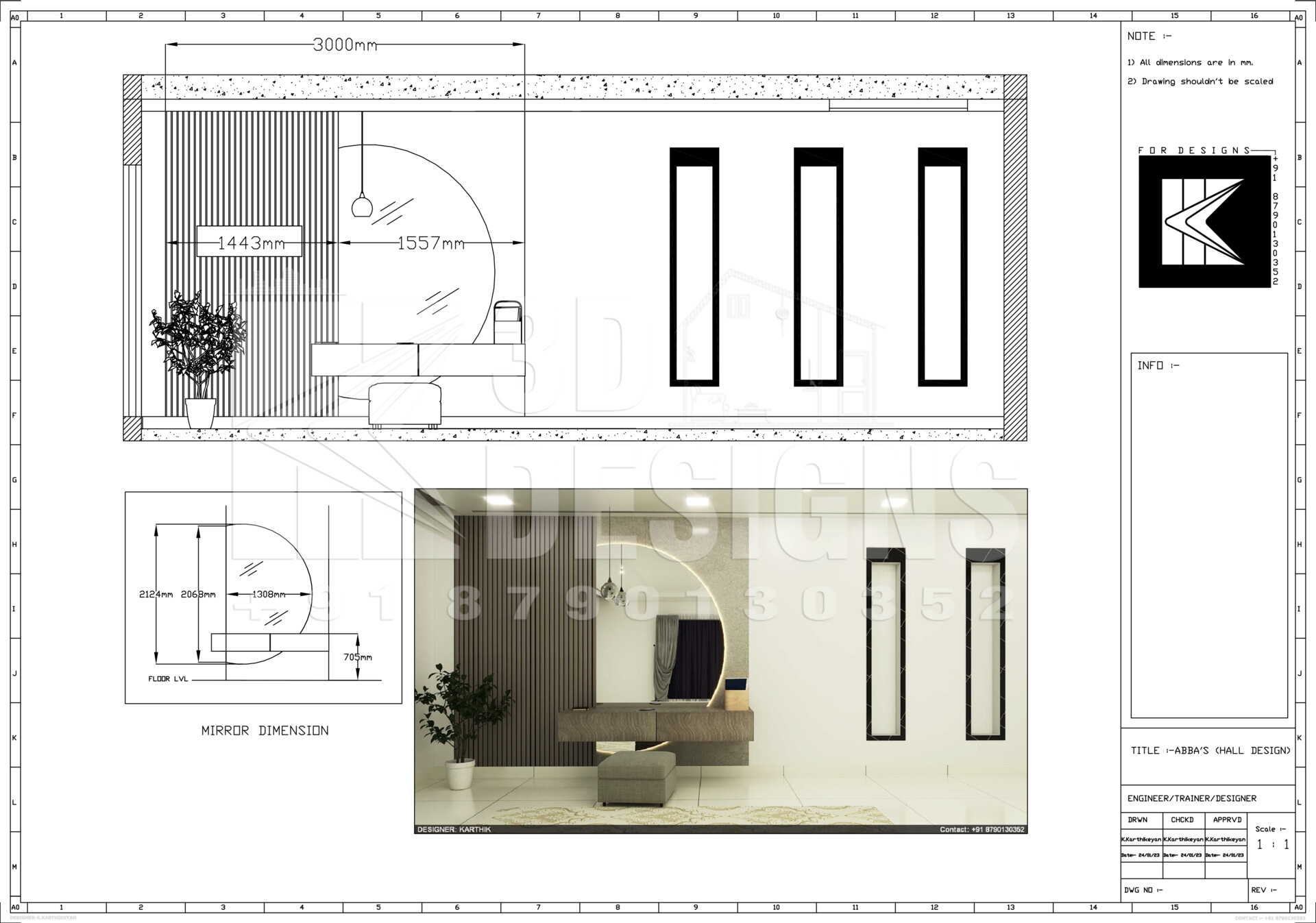 ArtStation - Wall Design with Working Drawings