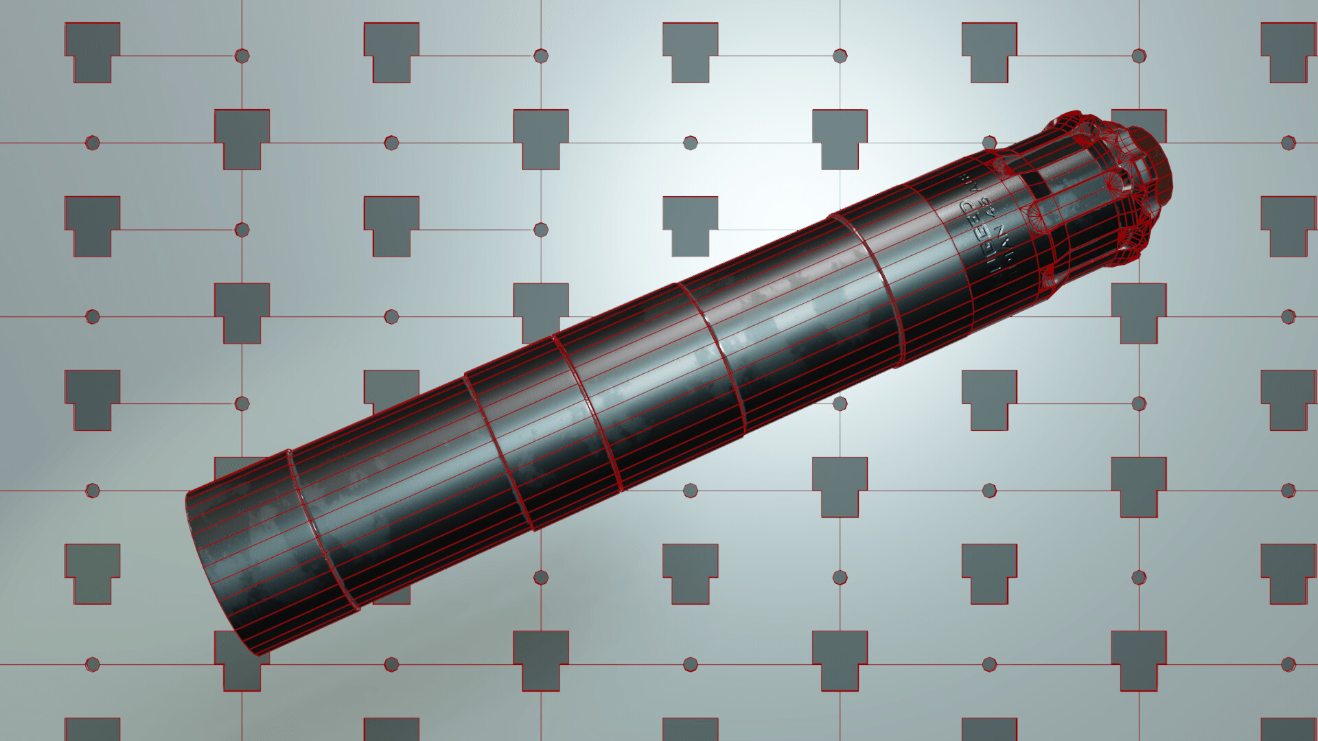 Kpyxa - Rugged Supressor (Silencer) Obsidian 45 ACP