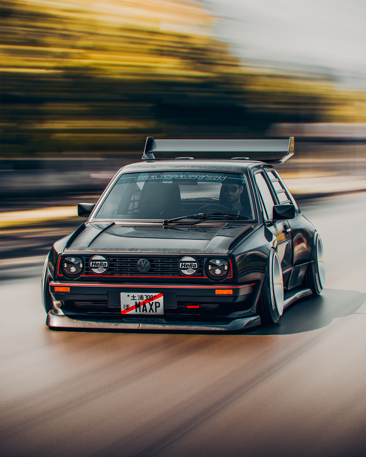 Max Panysh - VW Golf Mk2 Custom