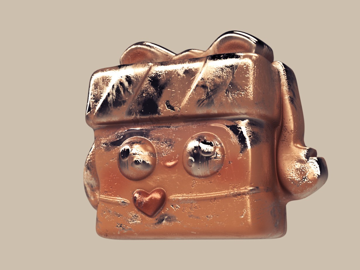 ArtStation - Cute Gift Box Mold