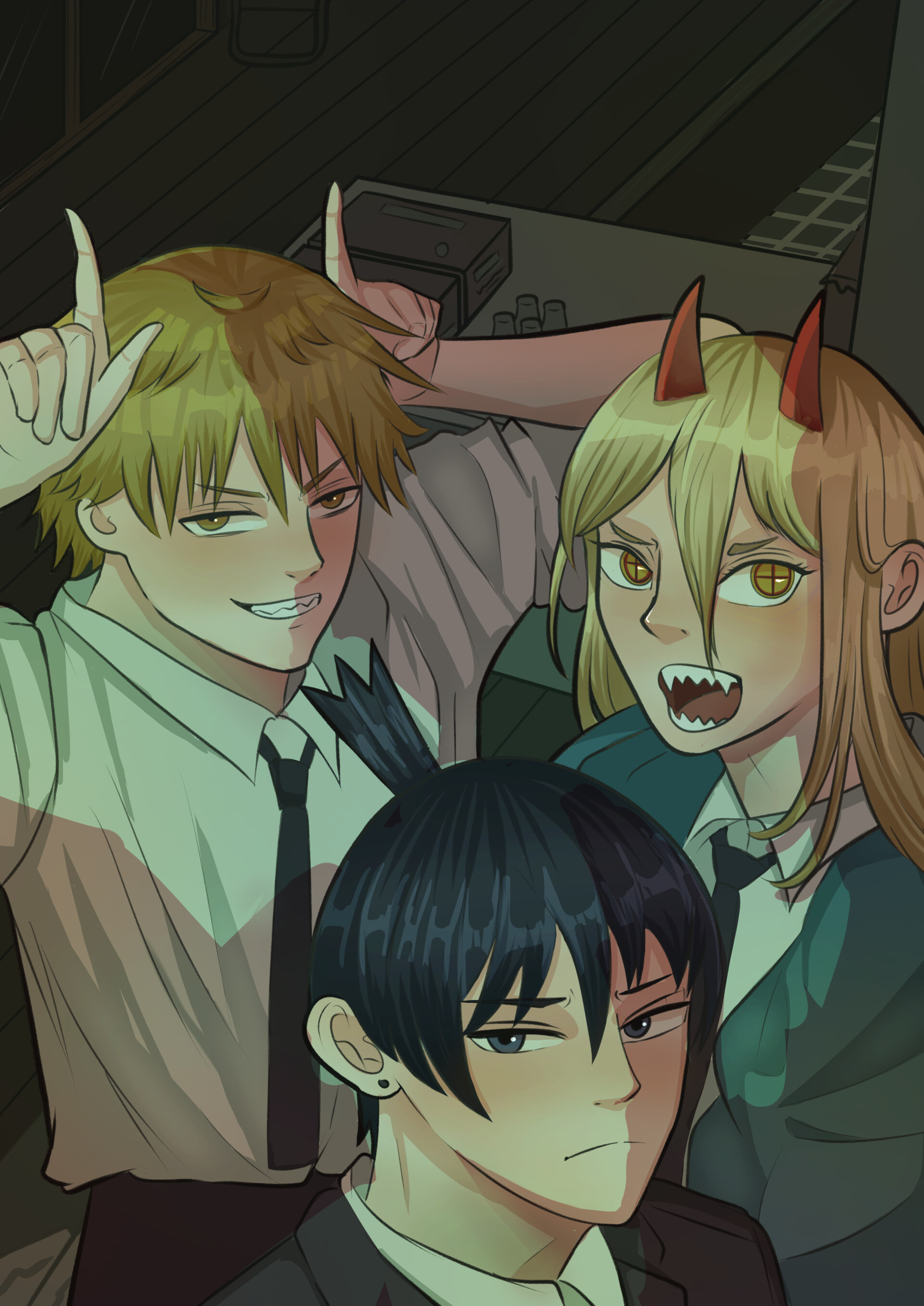 ArtStation - Chainsaw Man Trio