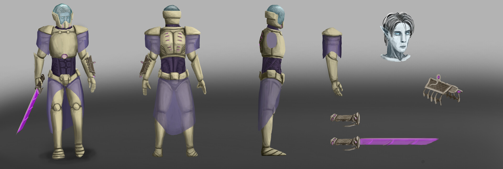 ArtStation - Space elf soldier concept