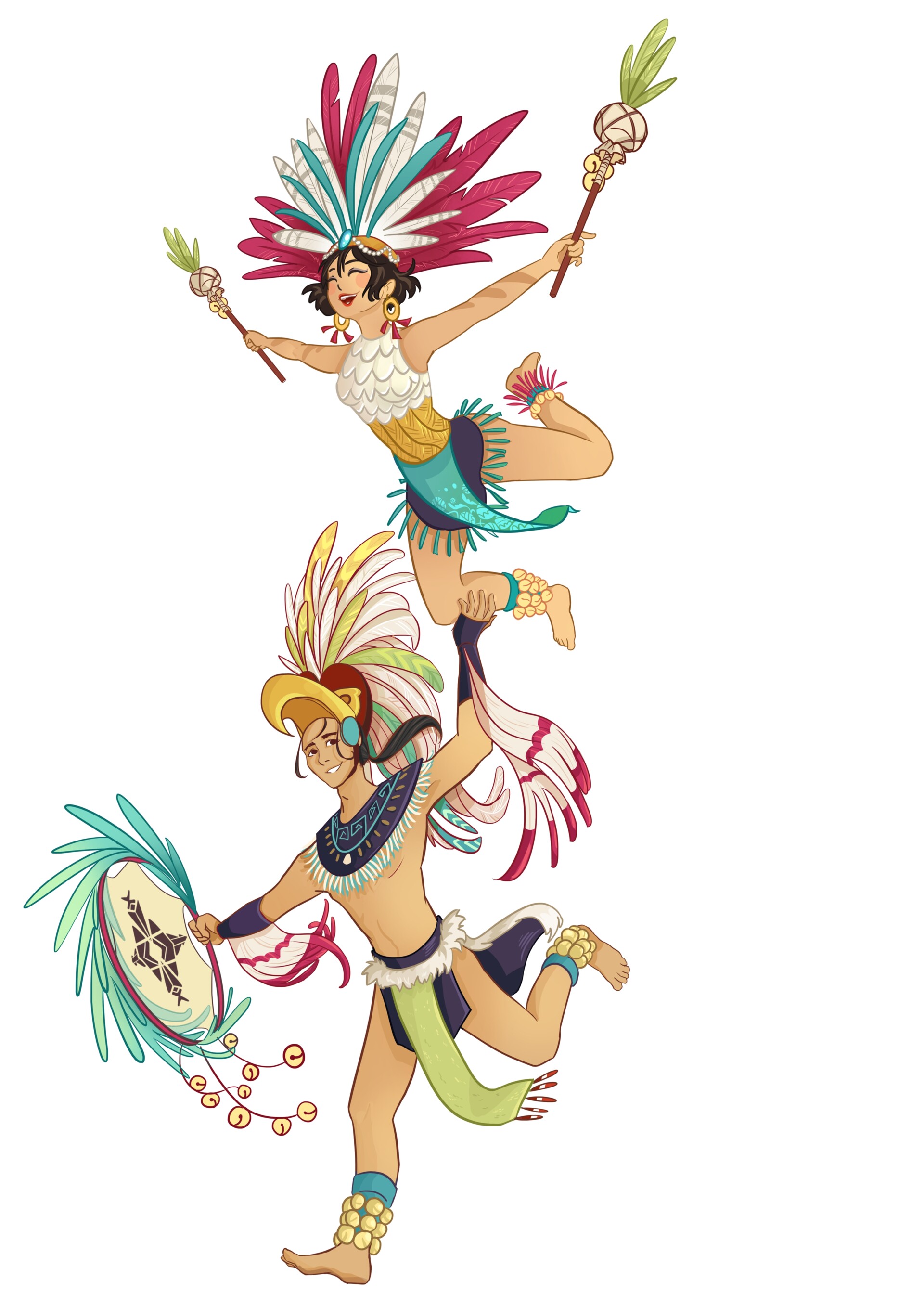 ArtStation - Aztec Dancers