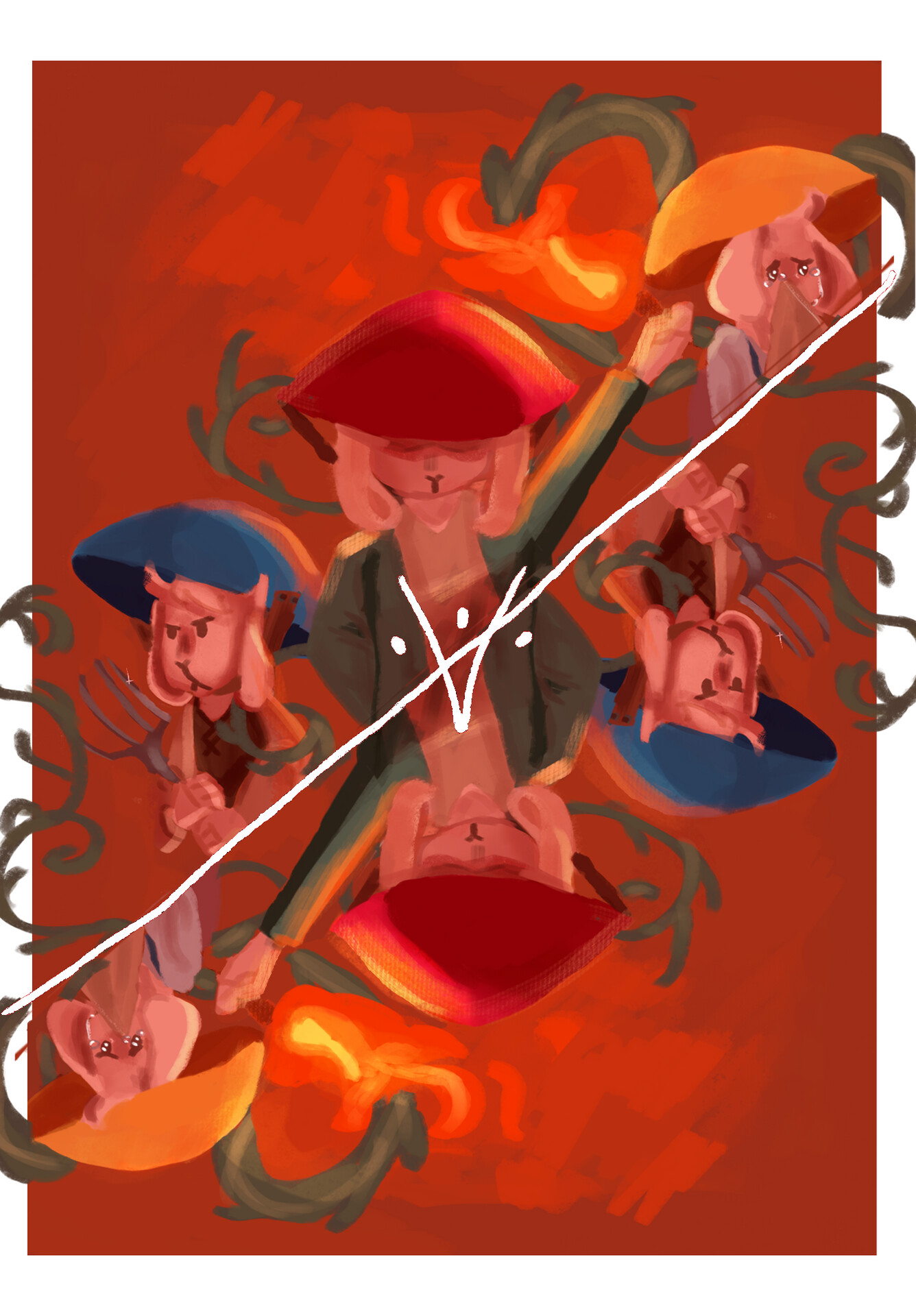 ArtStation - Werewolf redraw (the villager) digital paiting