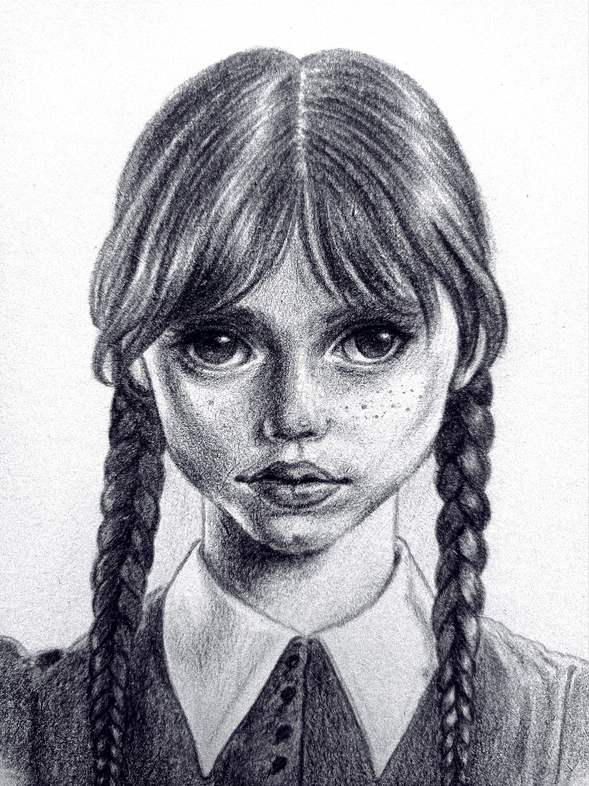 ArtStation - Wednesday Addams cartoon style