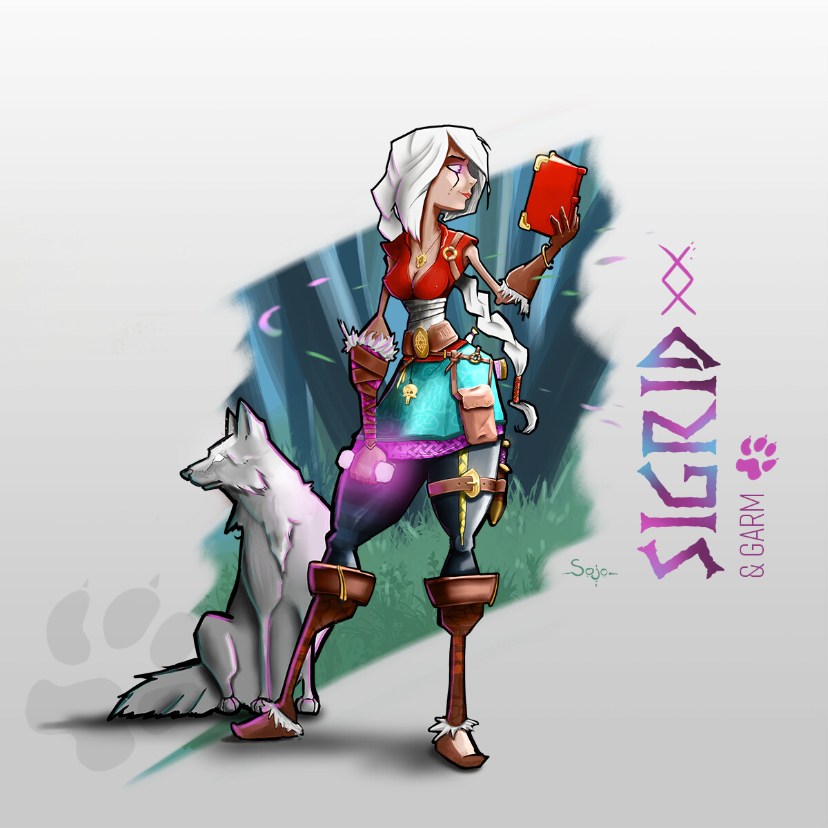 ArtStation - Sigrid - Charac design boardgame