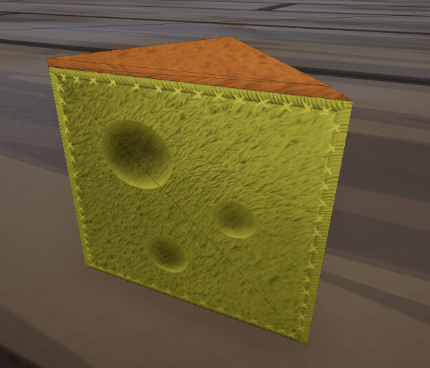 ArtStation - Mouse and Cheese Cat Toy (Player) - Model, Texture, Shader