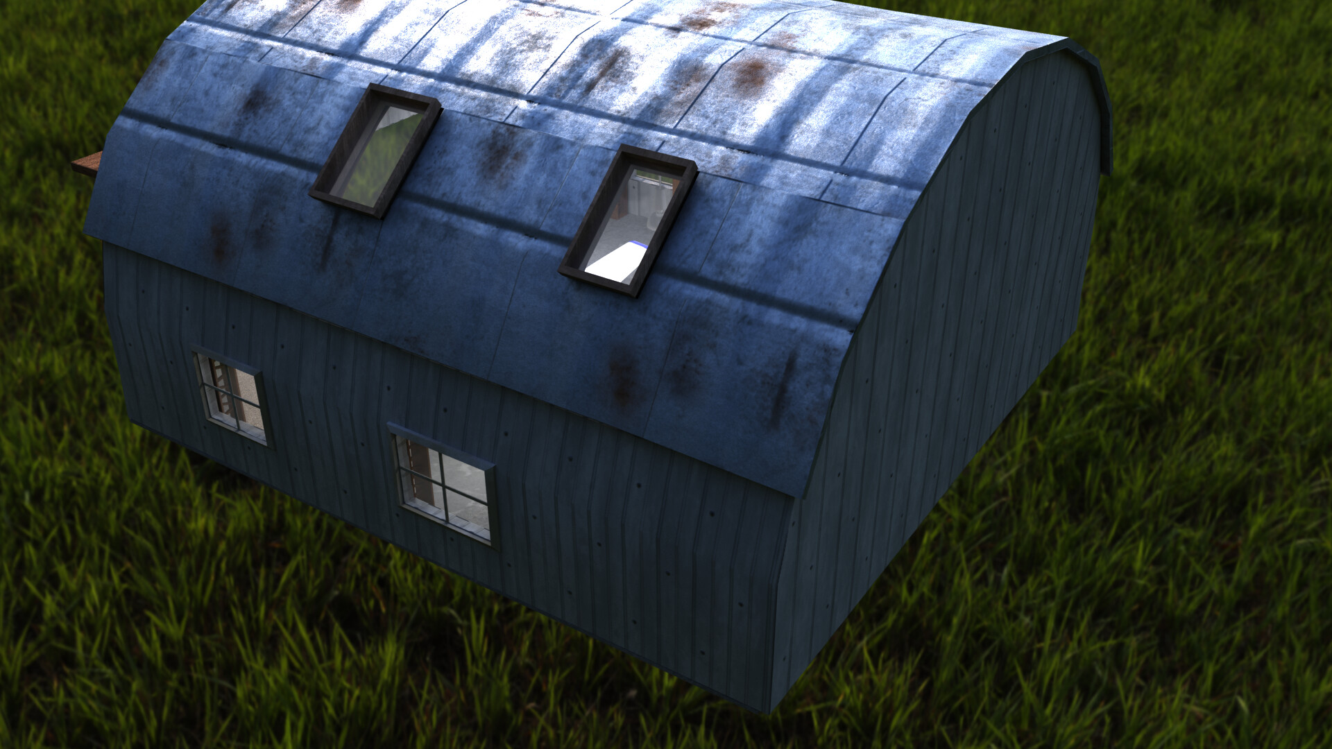 Justin Segal - Plane in a Hangar