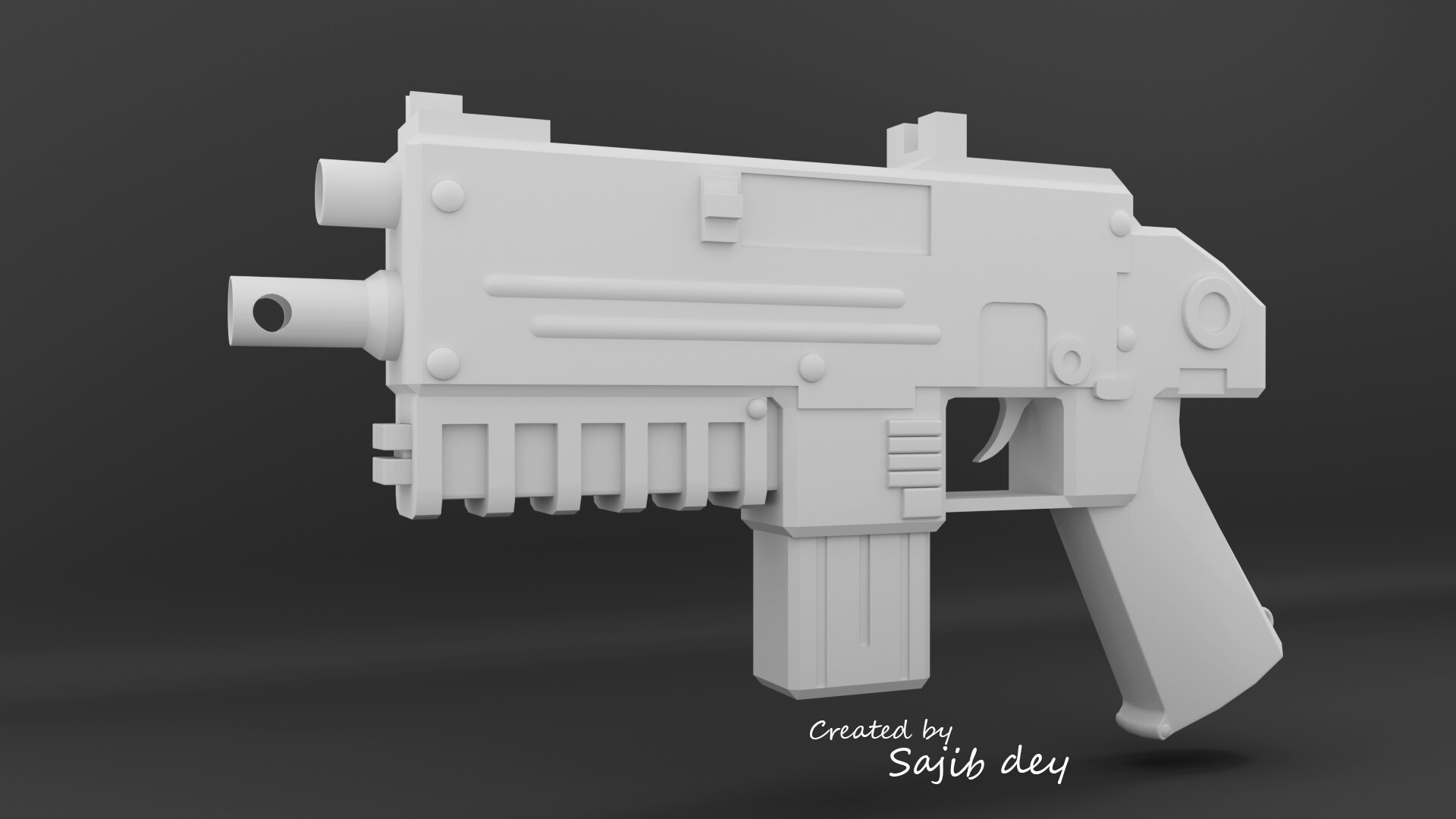 ArtStation - 3D Gun Modeling