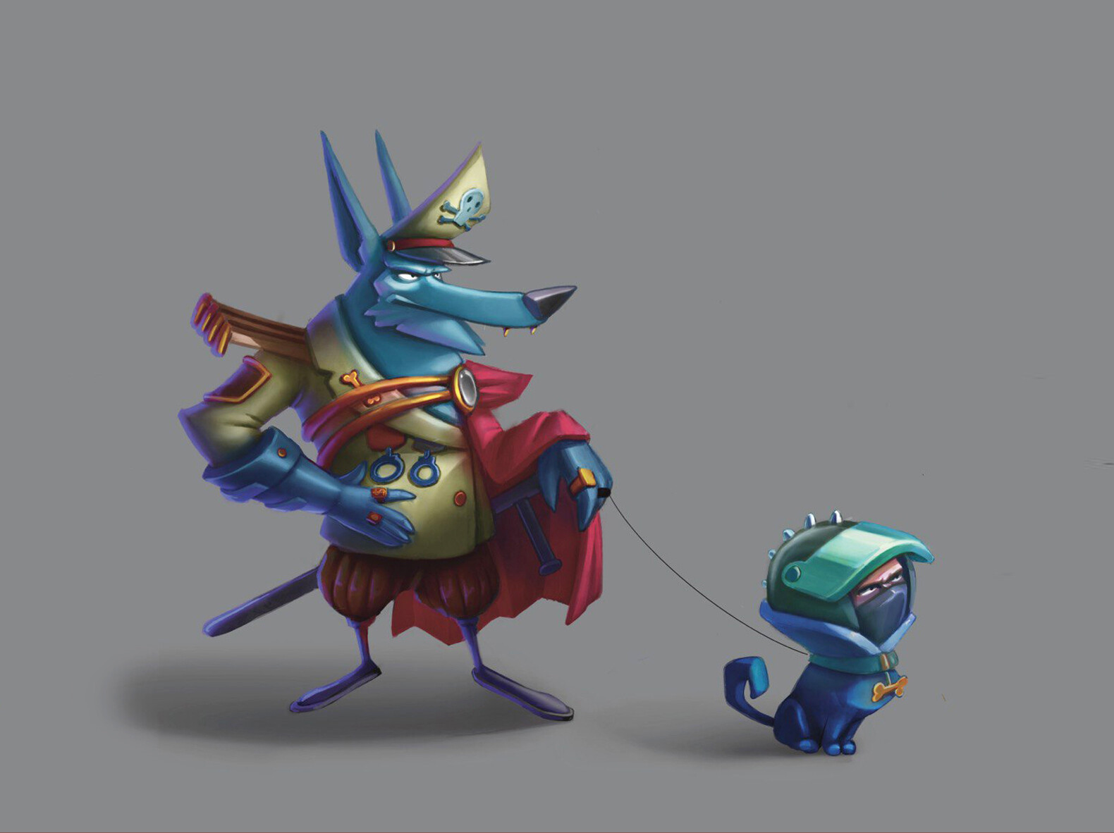 ArtStation - The concept of the character "Werewolf in uniform"