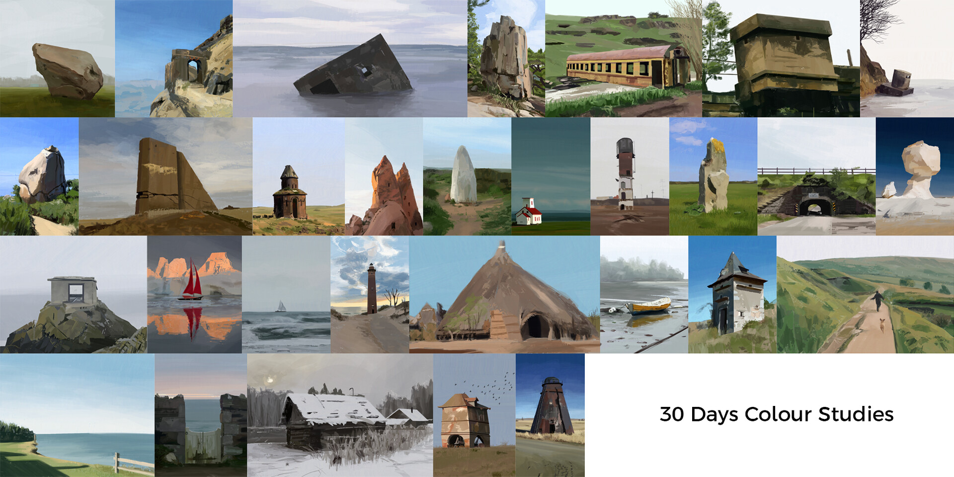ArtStation - 30 days Colour Studies
